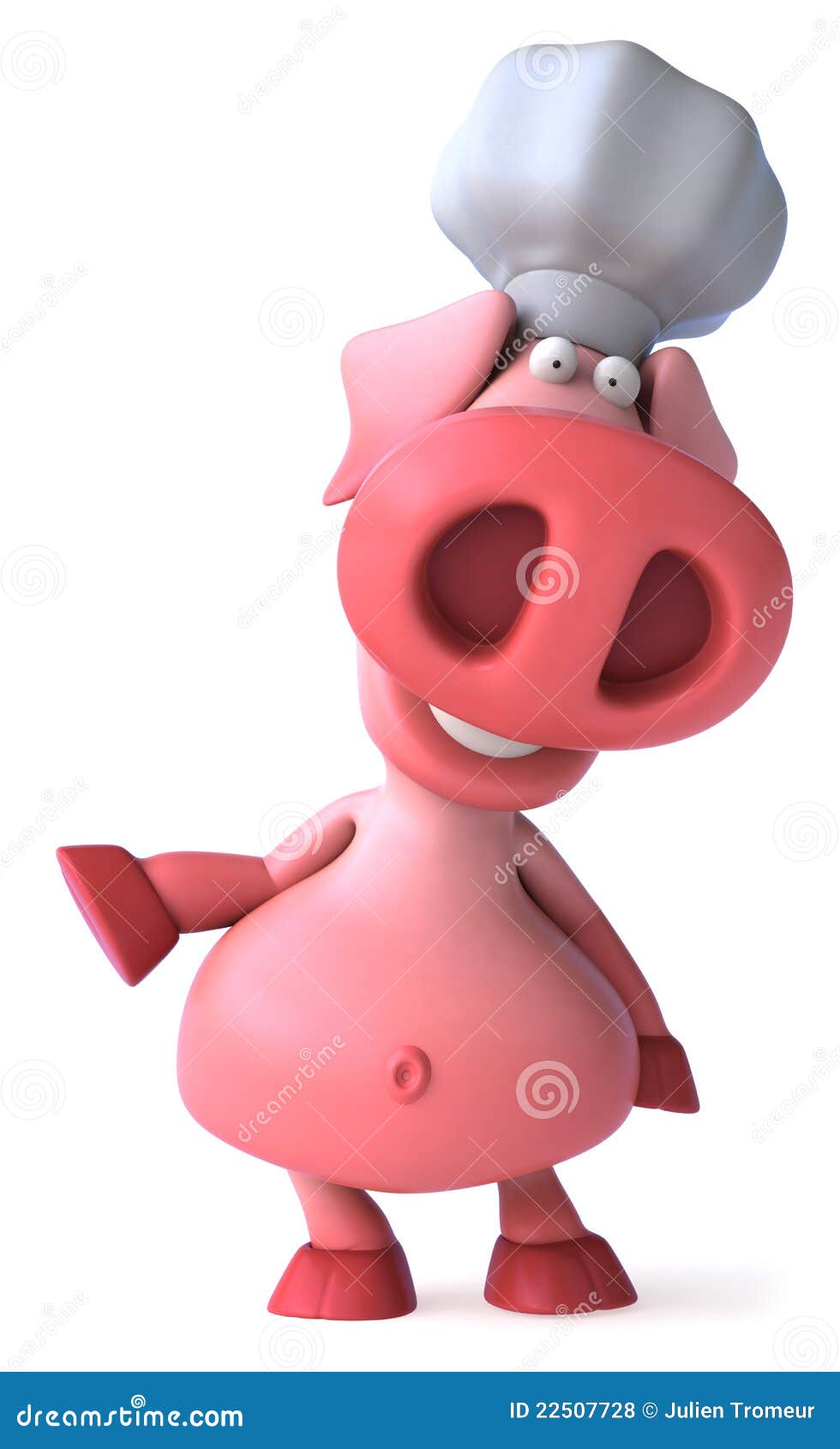 Pig chef stock illustration. Illustration of pork, agriculture - 22507728