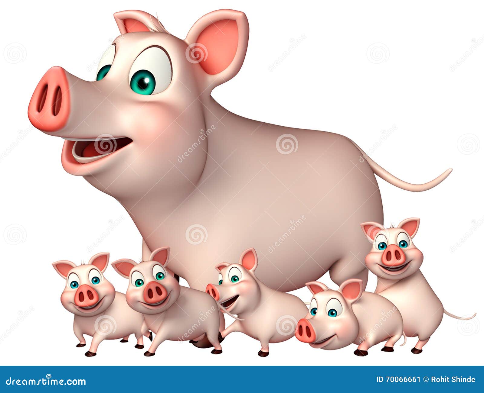 Pig Collection stock illustration. Illustration of cottage - 70066661