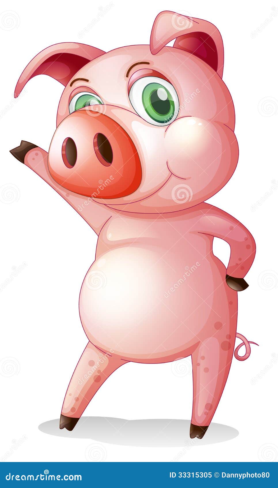 A pig dancing stock illustration. Illustration of background - 33315305