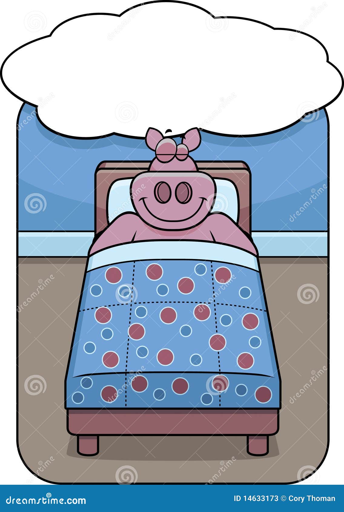 Pig Dreaming stock vector. Illustration of dreaming, sleeping - 14633173