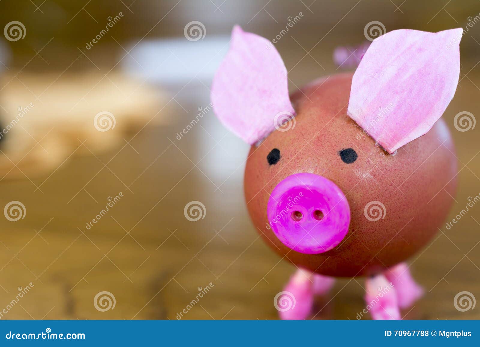 Pig egg stock photo. Image of hand, unique, handmade - 70967788