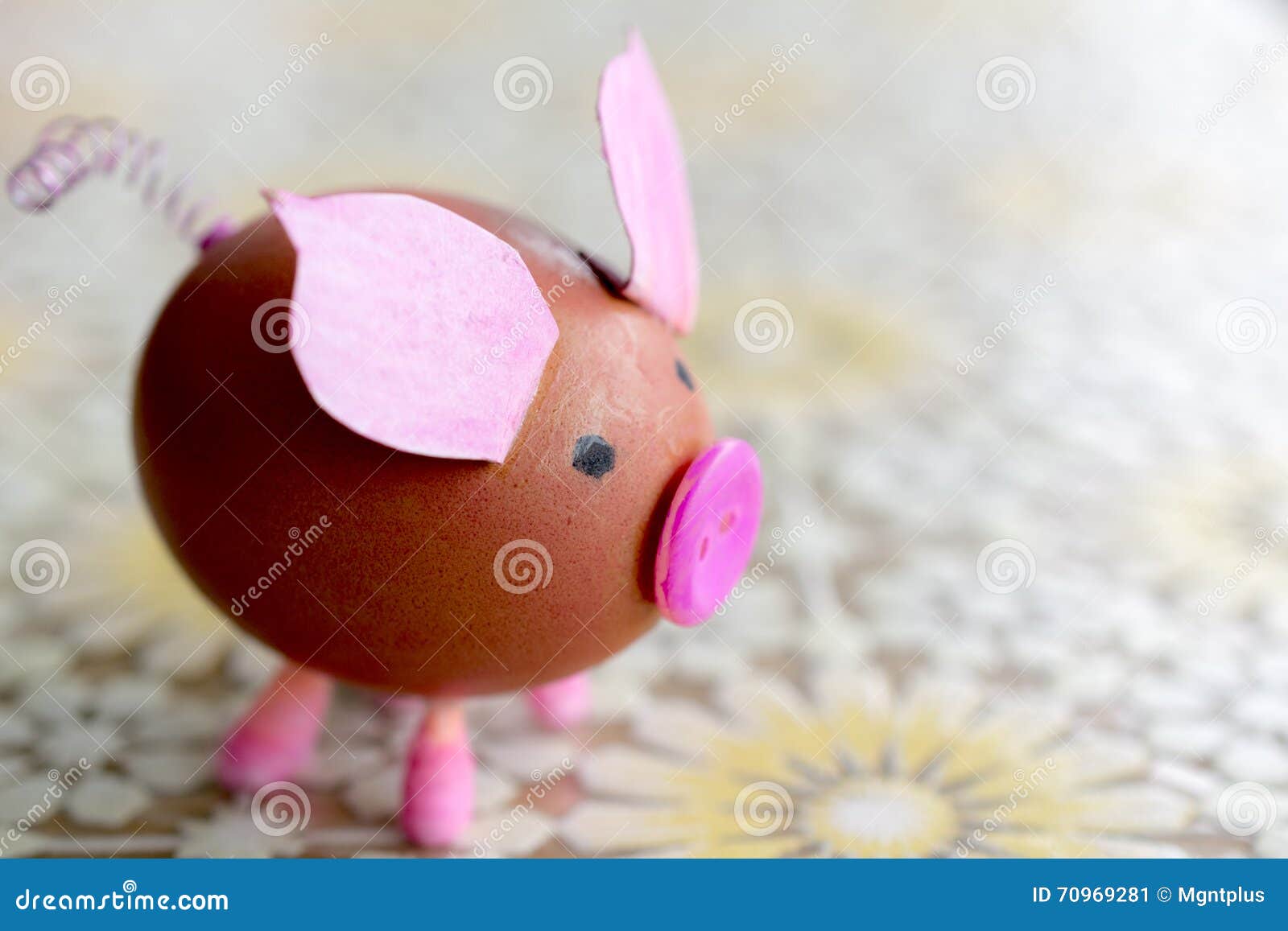 Pig egg stock image. Image of pink, unique, easter, gift - 70969281