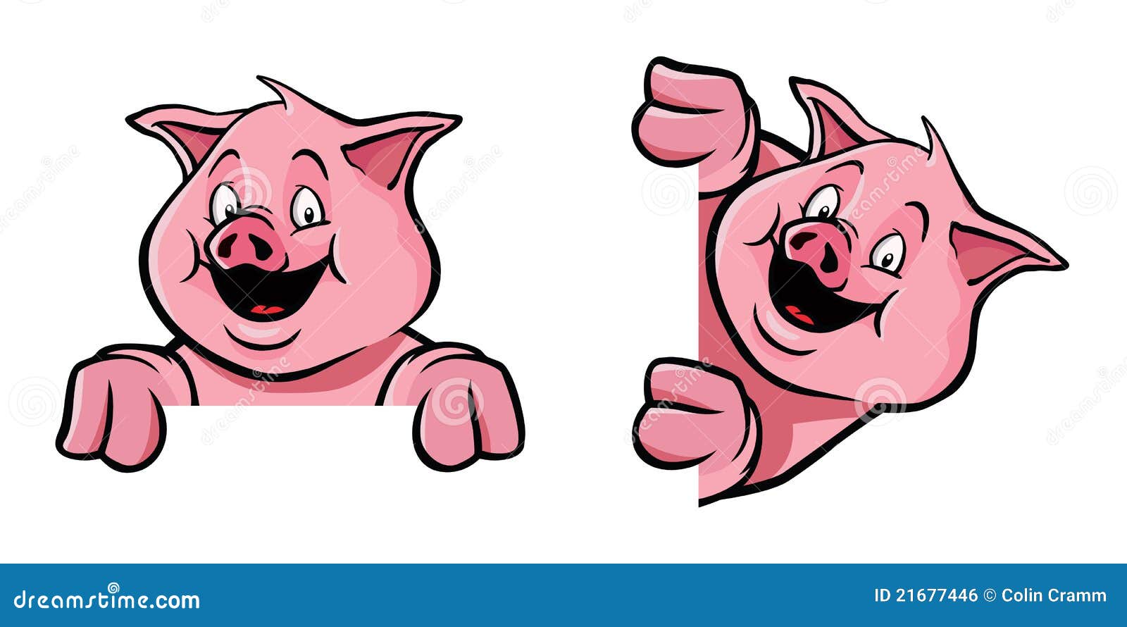 Pig frame decoration stock vector. Illustration of pink - 21677446