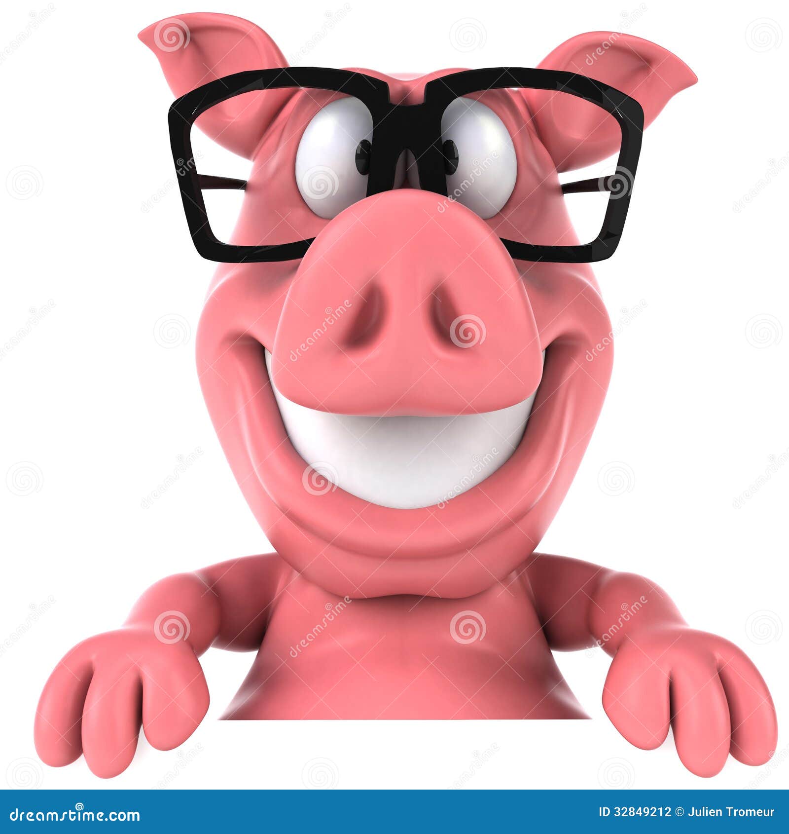 Pig and glasses stock illustration. Illustration of optic - 32849212
