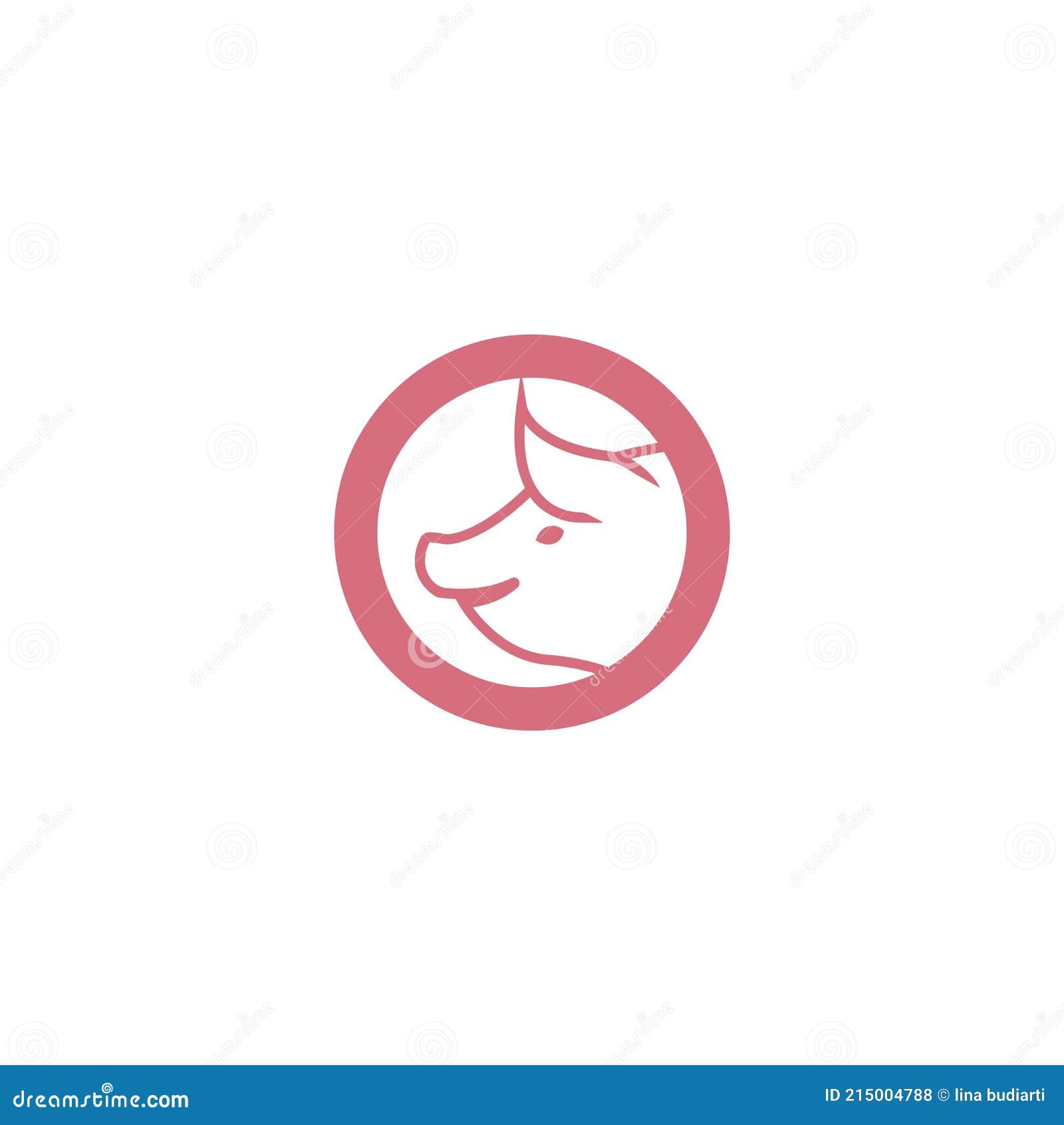 Guinea Pig Heag Vector Icon On White Background. Flat Vector Guinea Pig ...