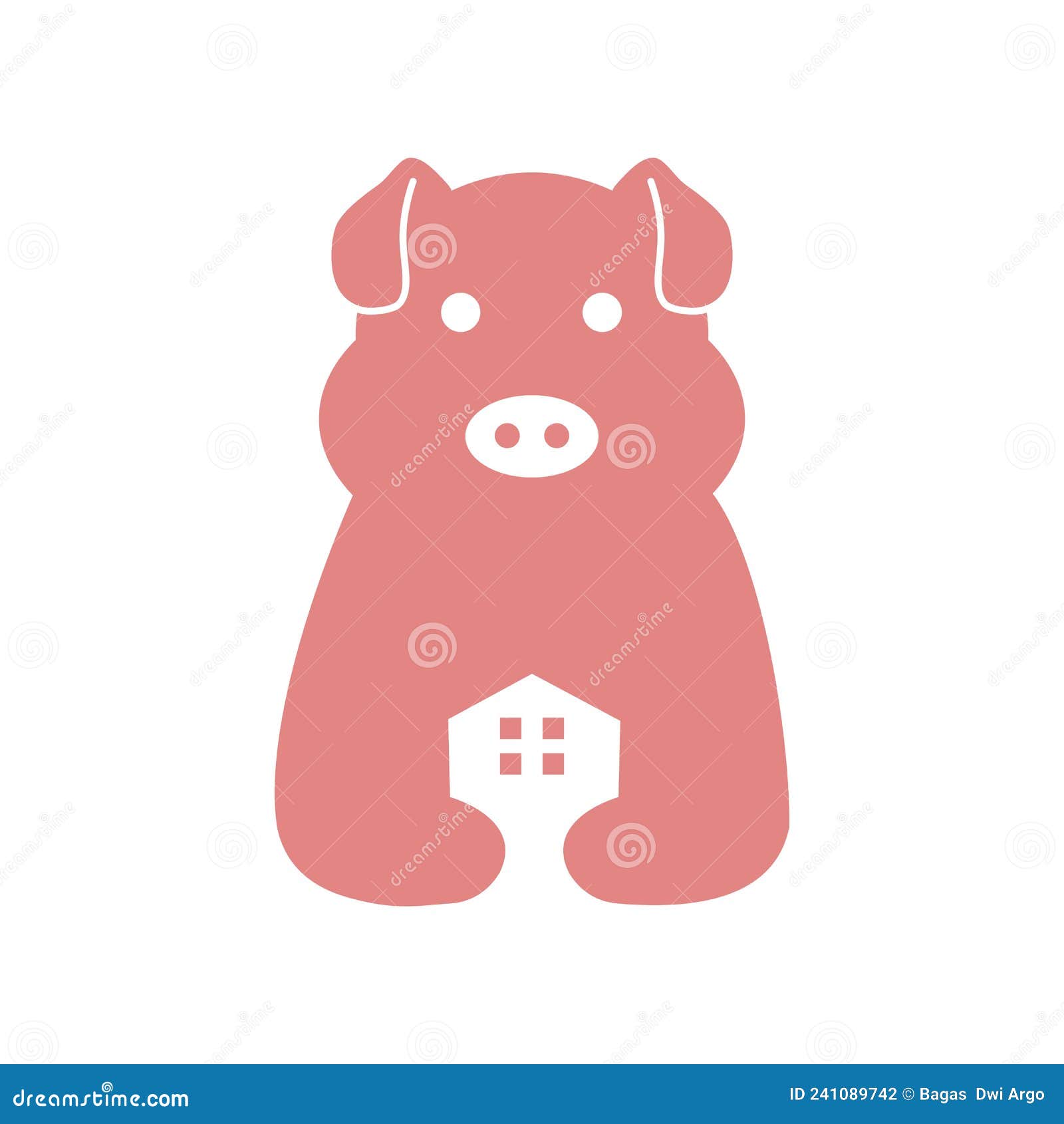 Pig House Home Logo Vector Icon Illustration Stock Vector ...