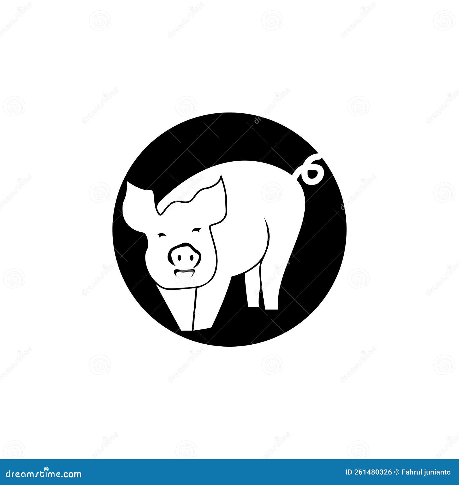 Pig Icon and Symbol Vector Illustration Stock Illustration ...