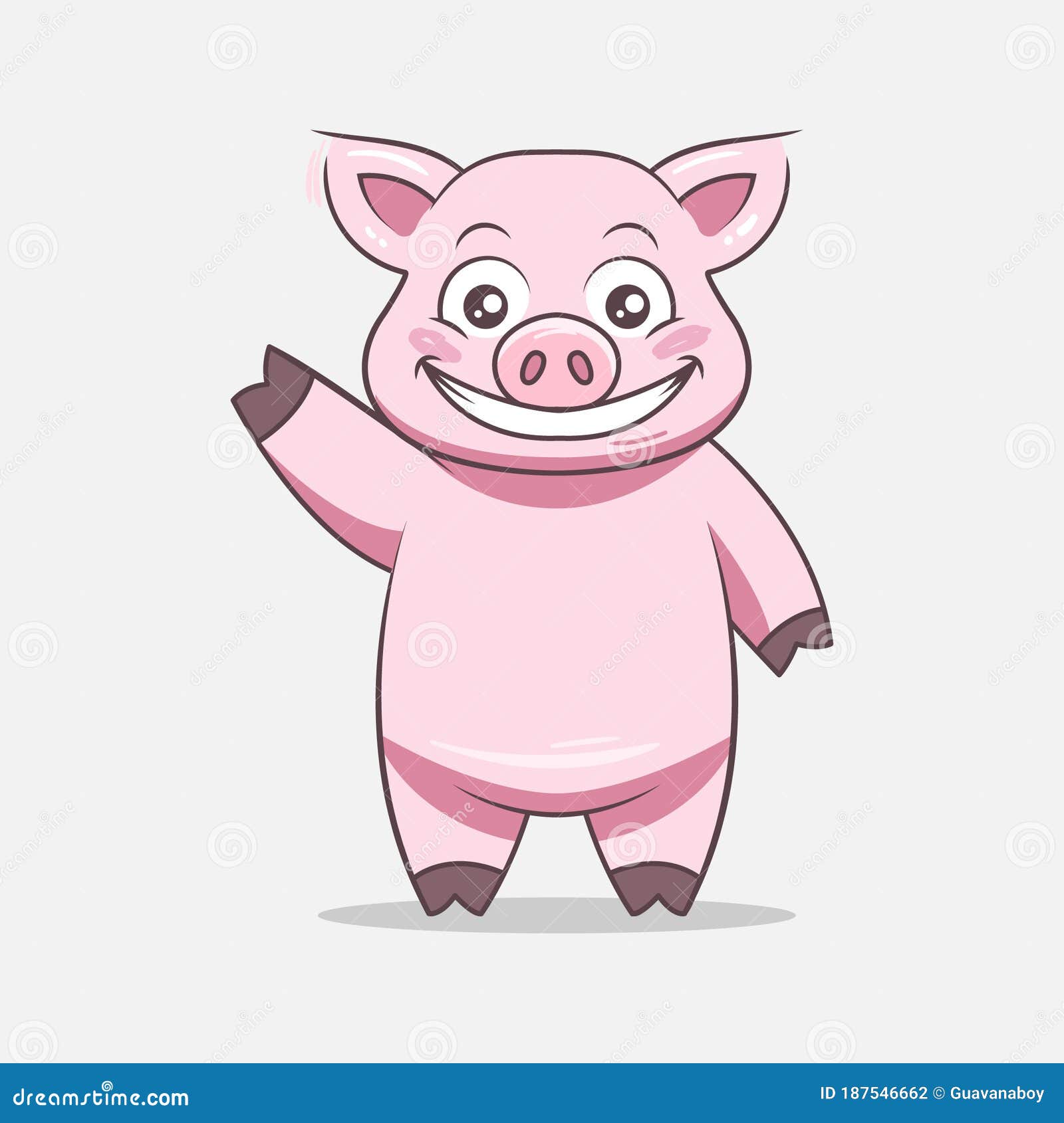 Cute Pig Oink Design Illustration Stock Vector - Illustration of animal ...