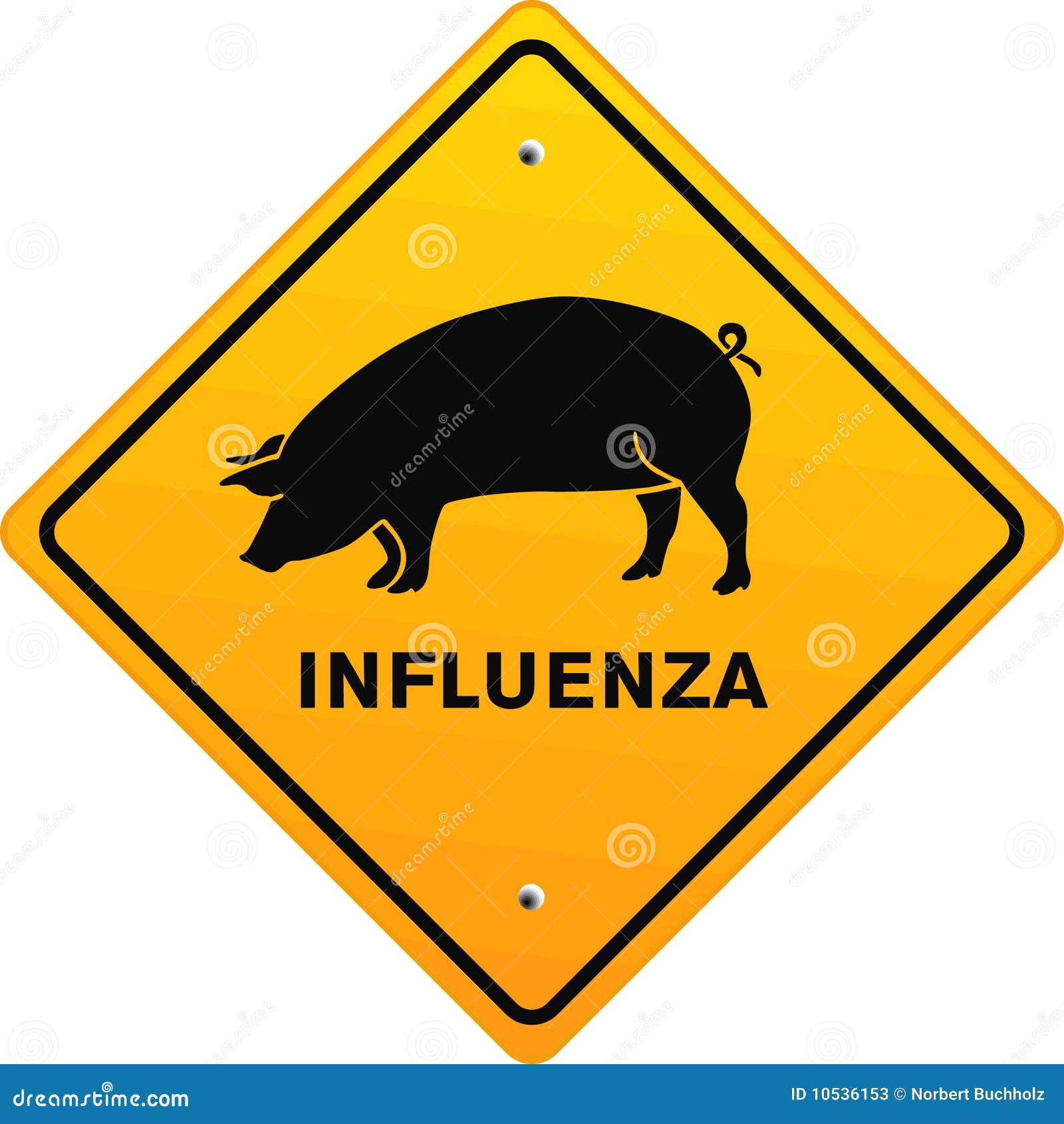 Pig influenza stock vector. Illustration of swine, virus - 10536153