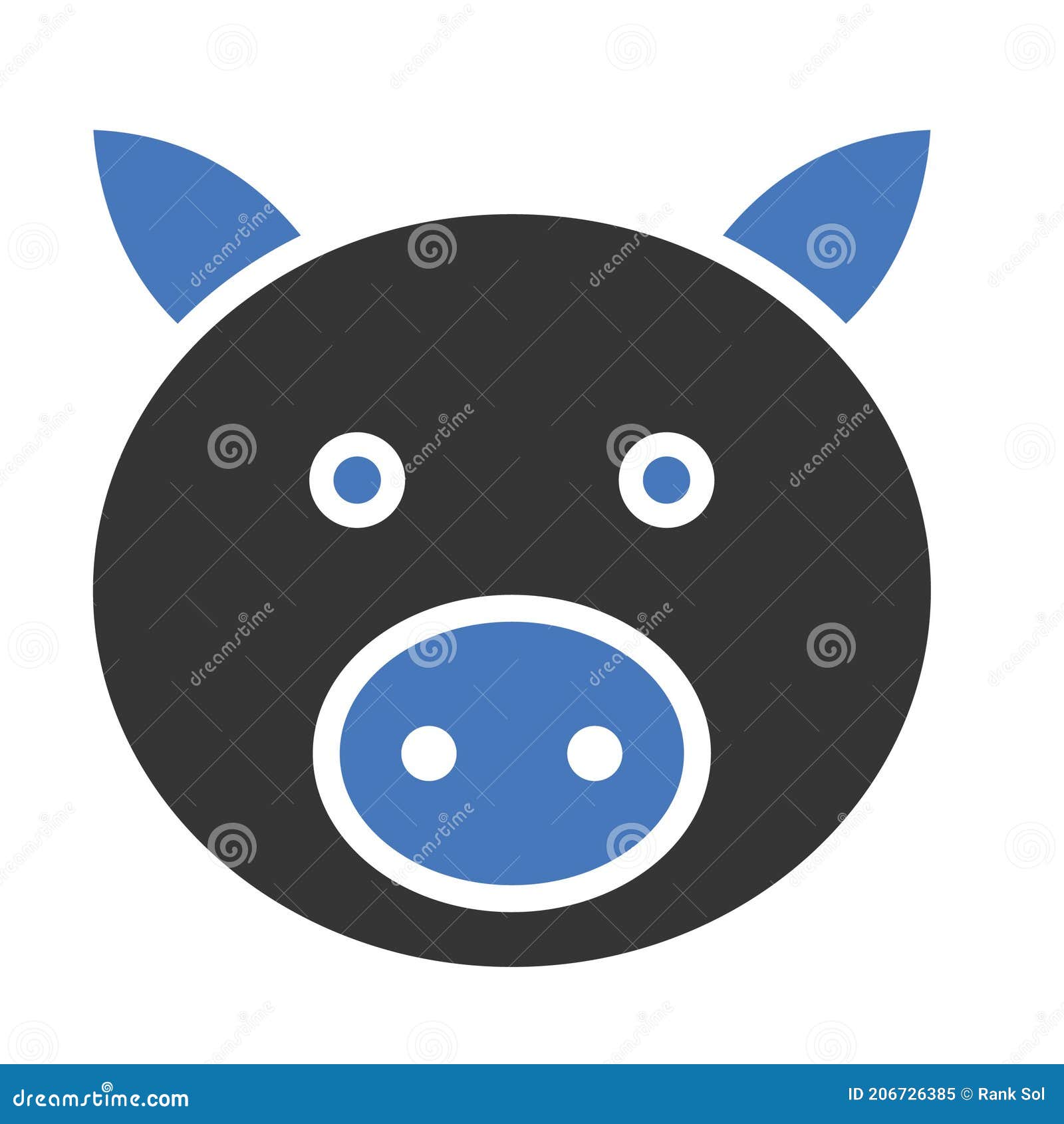 Pig Isolated Vector Icon that Can Be Easily Modified or Edited Stock ...