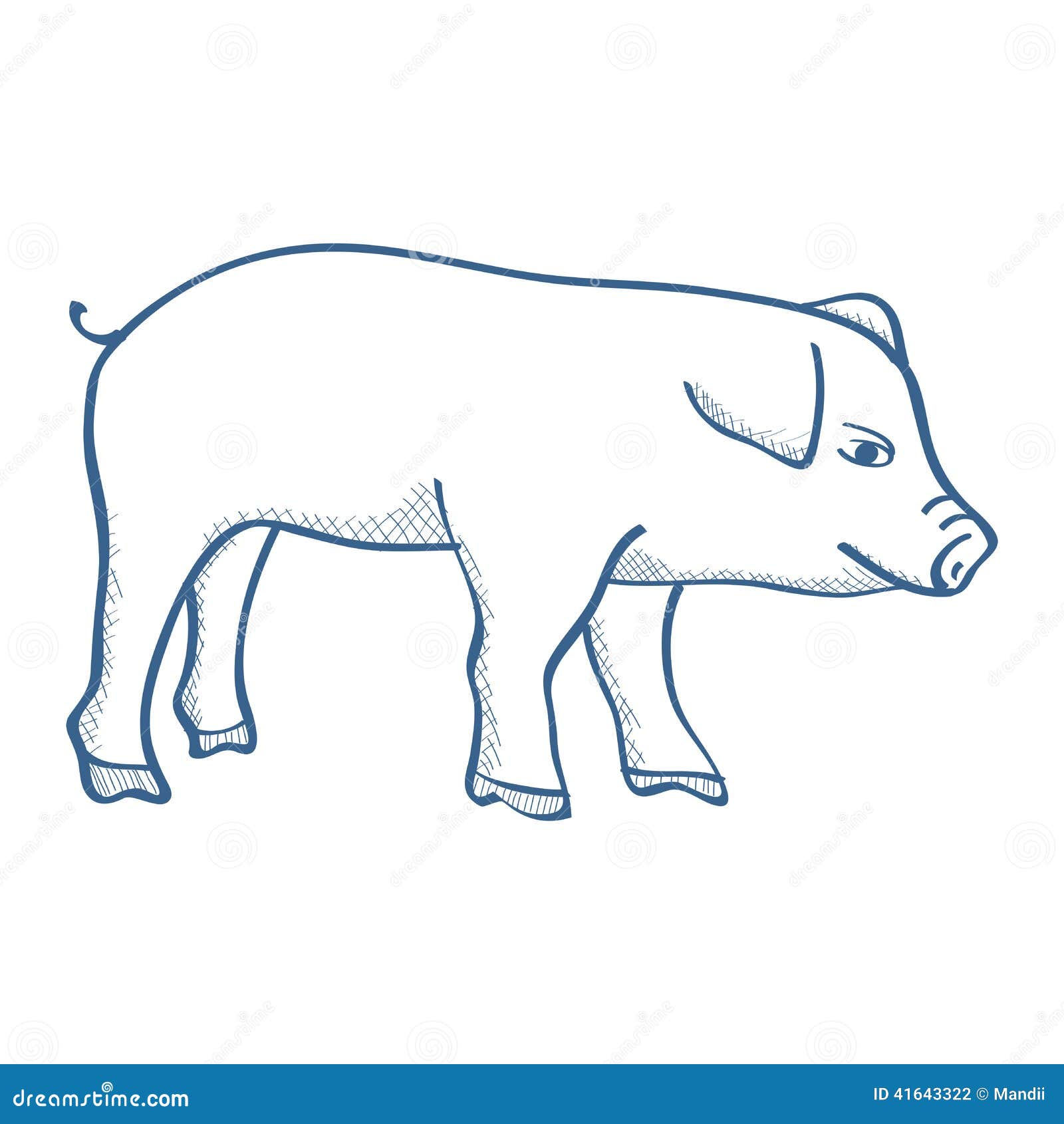 Pig stock illustration. Illustration of design, animals - 41643322