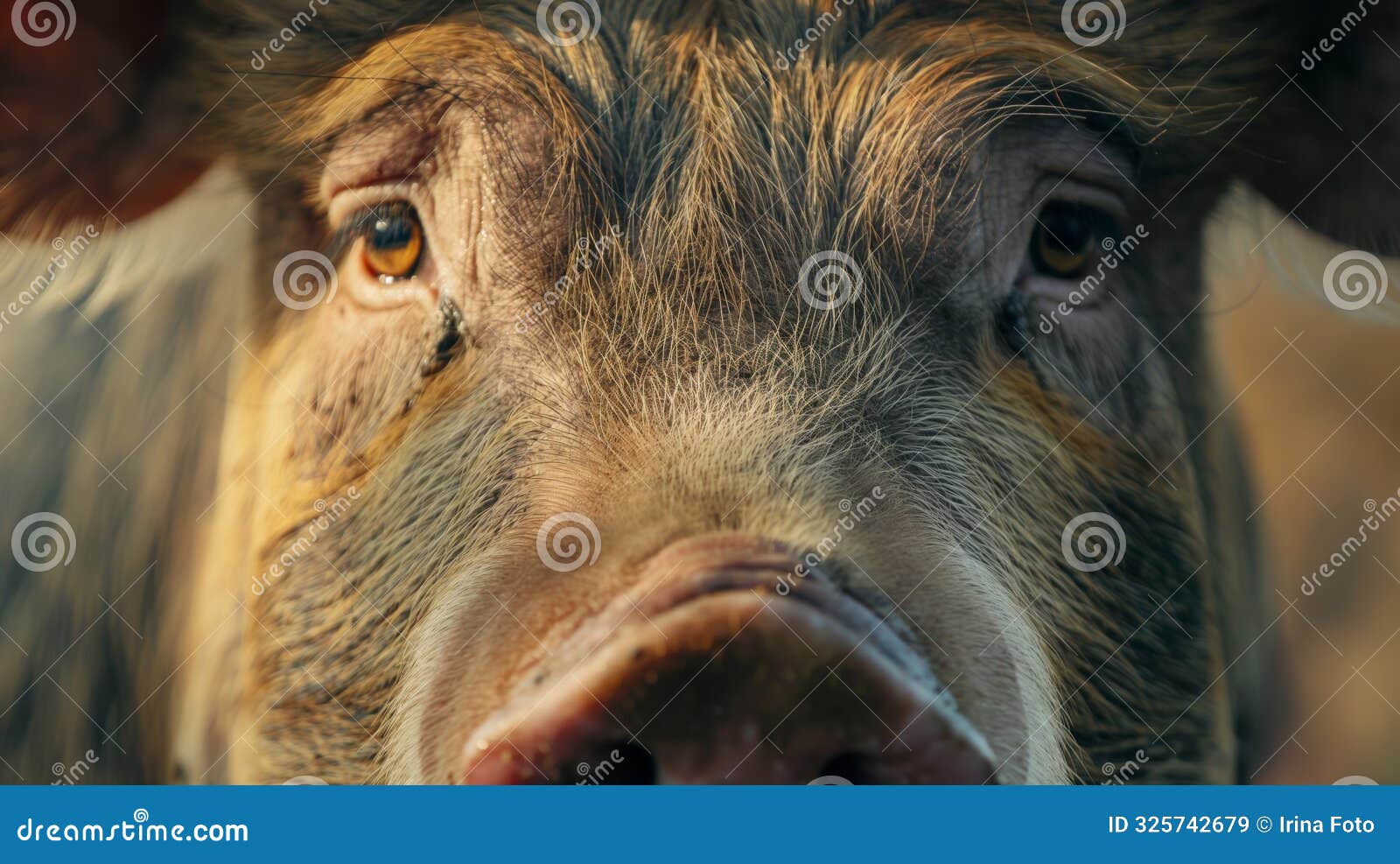 Pig Looks into the Frame Close-up Stock Image - Image of farm, portrait ...
