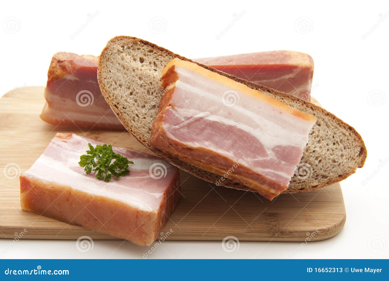 Pig meat with bread stock image. Image of bread, cooked - 16652313