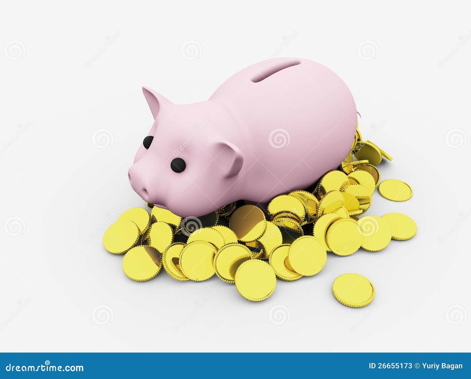 Pig with money stock illustration. Illustration of energy - 26655173