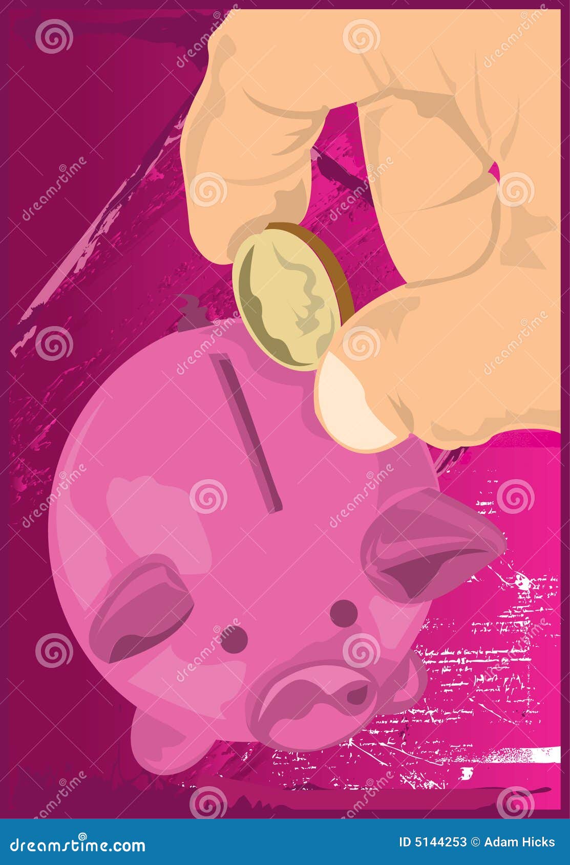 Pig Money Bank stock vector. Illustration of currency - 5144253