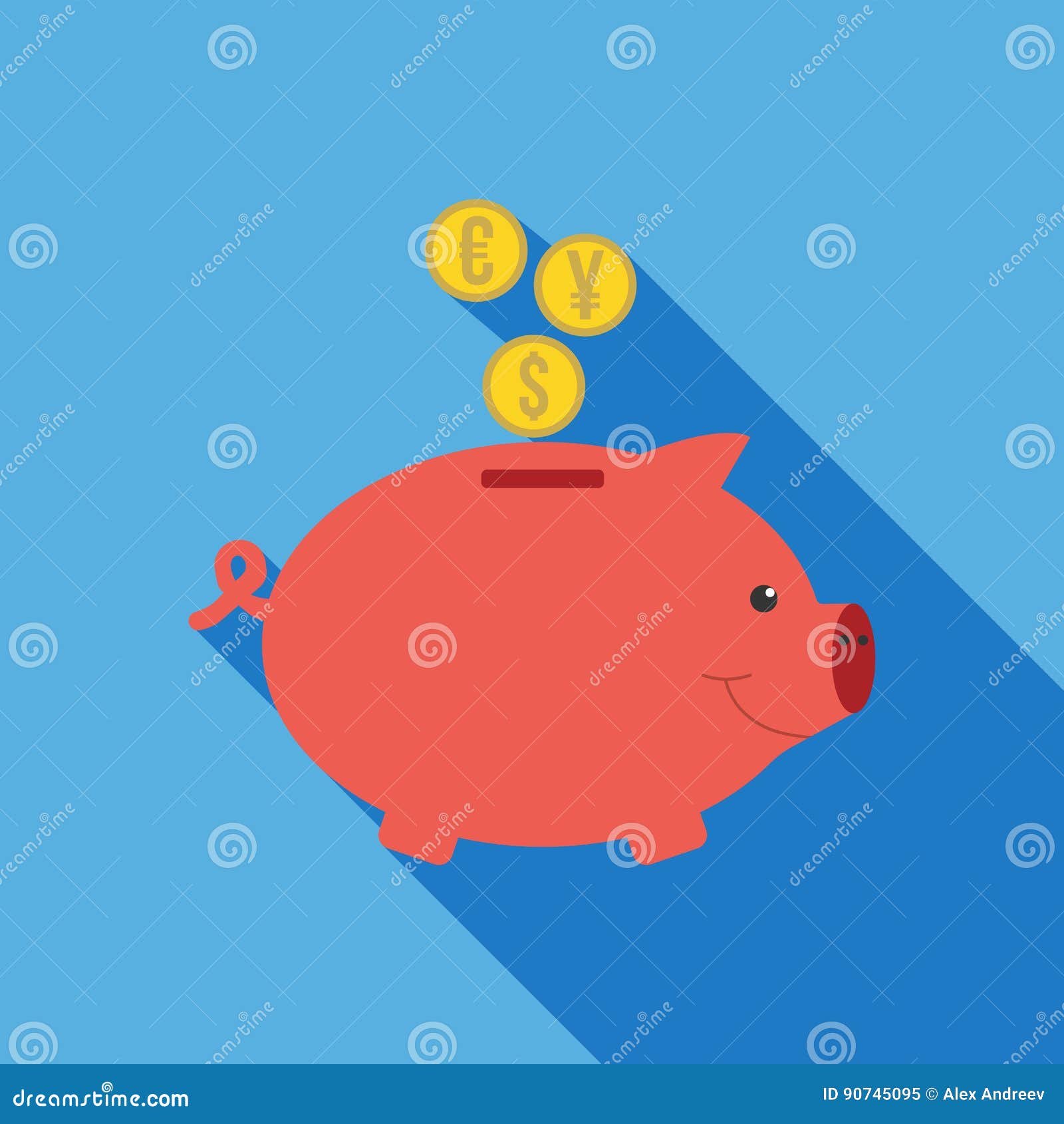 Pig Money Box Icon. Flat Vector Illustration. Stock Vector ... Pig Money Box Icon. Flat Vector Illustration. Stock Vector ...