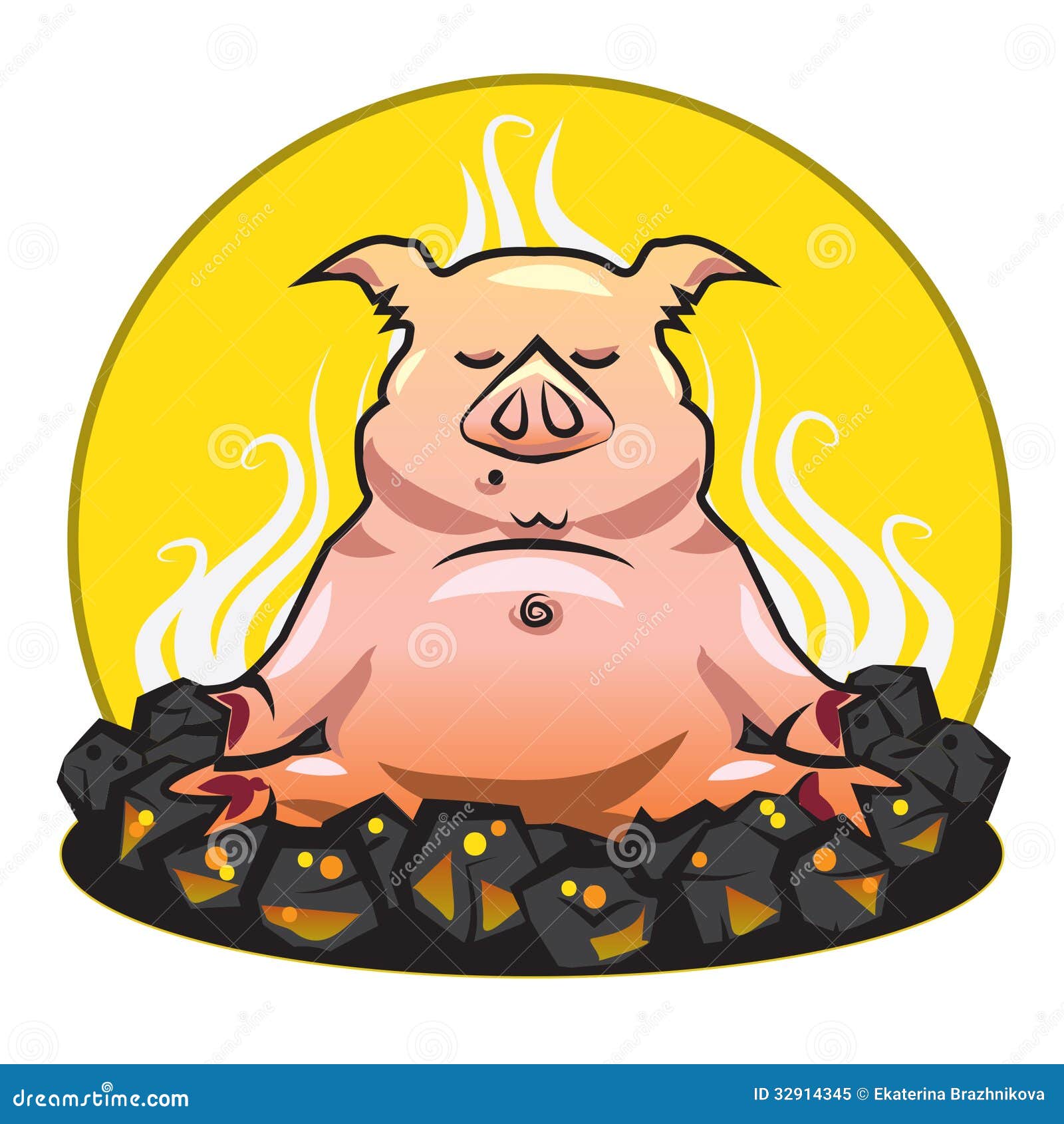 Smoking Pig Stock Illustrations – 79 Smoking Pig Stock Illustrations ...
