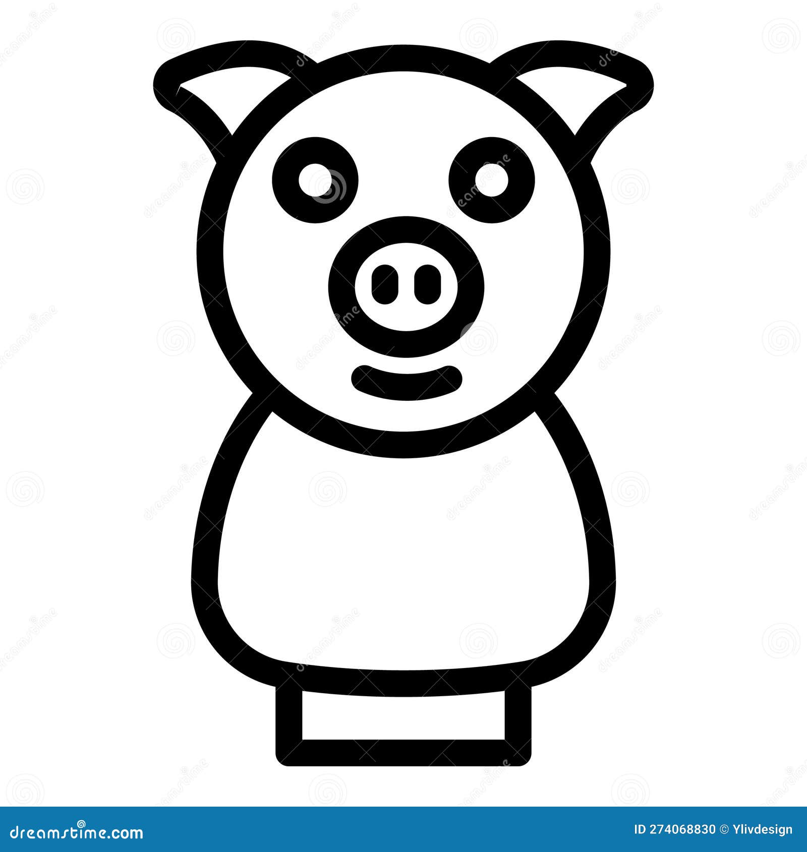 Pig Puppet Icon Outline Vector. Show Play Stock Vector - Illustration ...