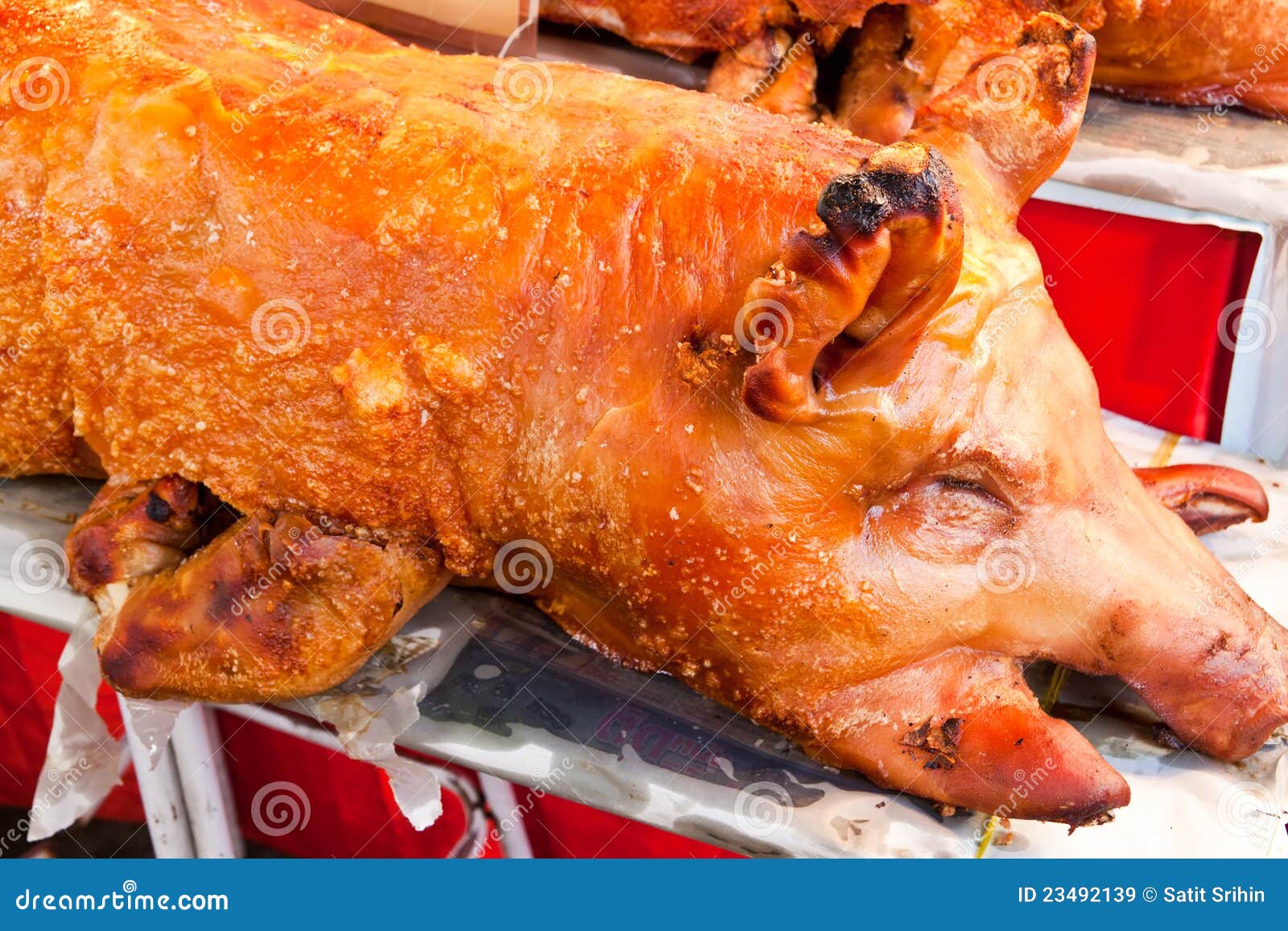 Pig Roast stock image. Image of outdoor, food, grilled - 23492139