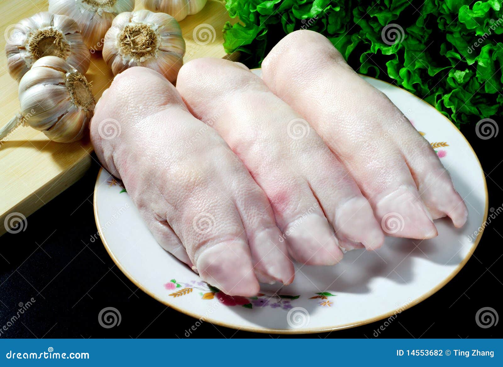 Pig s feet stock photo. Image of lettuce, industry, open - 14553682