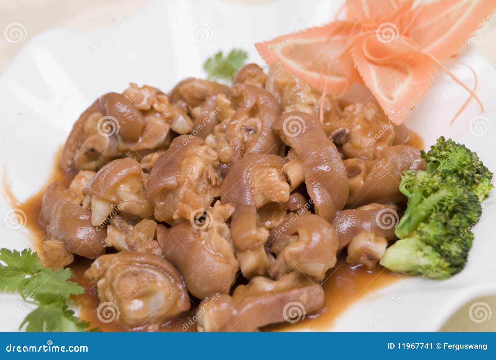 Pig s hand fried Coke stock image. Image of cooking, delicious - 11967741
