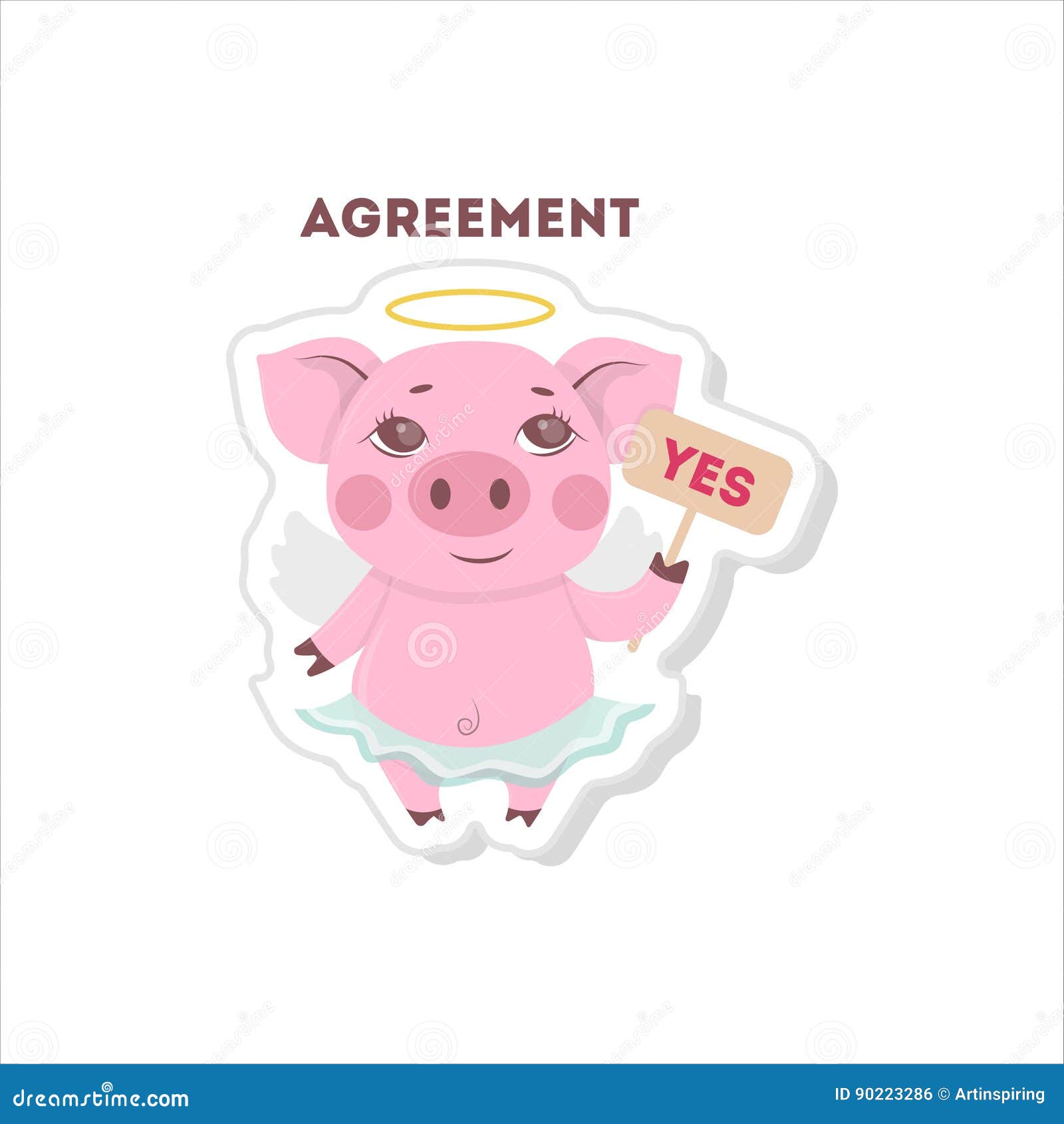 Pig Says Yes Stock Illustrations – 3 Pig Says Yes Stock Illustrations ...