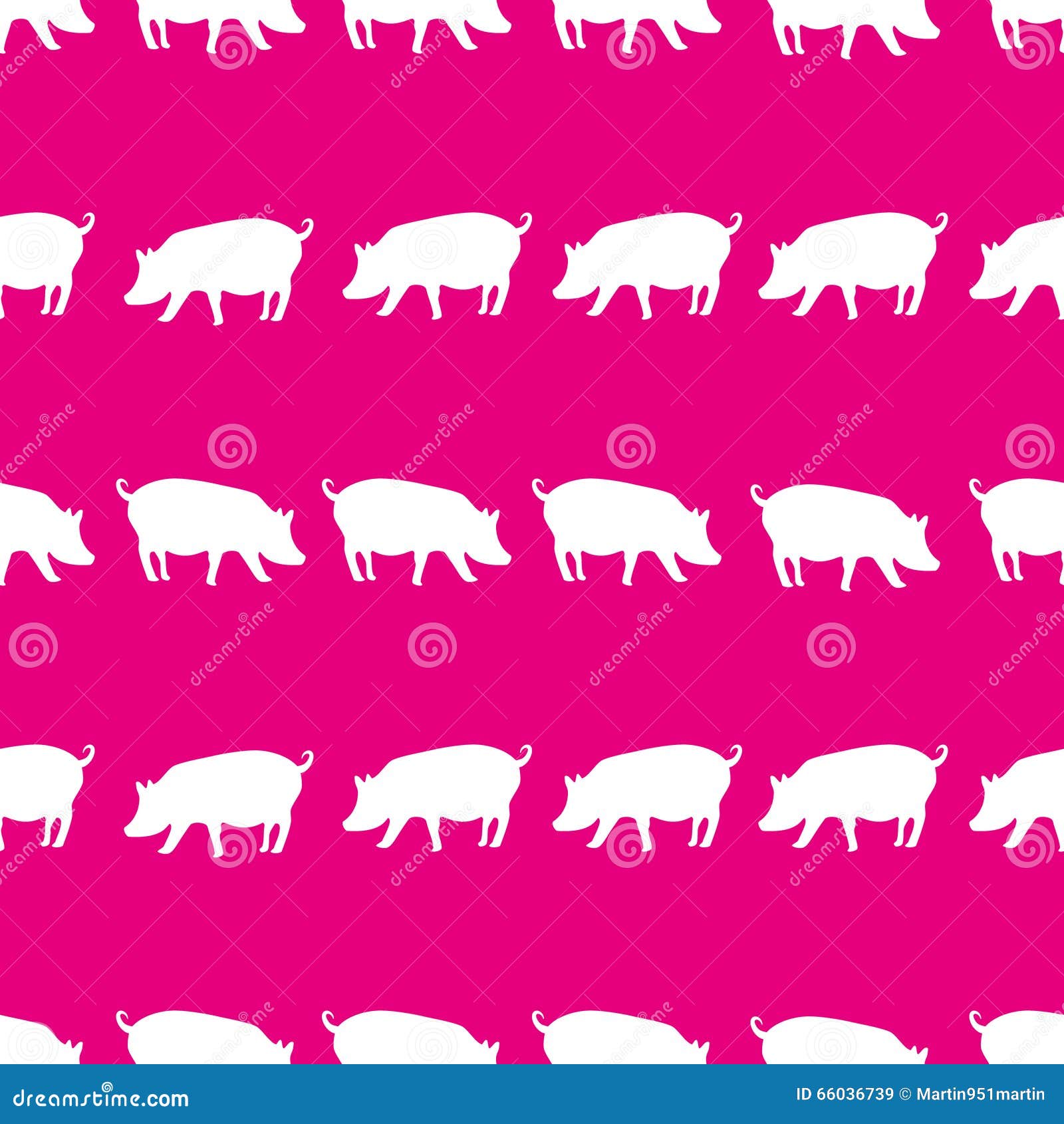 Pig Shadows Silhouette in Lines Pink Pattern Eps10 Stock Vector ...