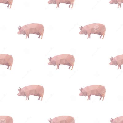 Pig Triangle Shape Seamless Pattern Backgrounds. Wrapping Paper ...