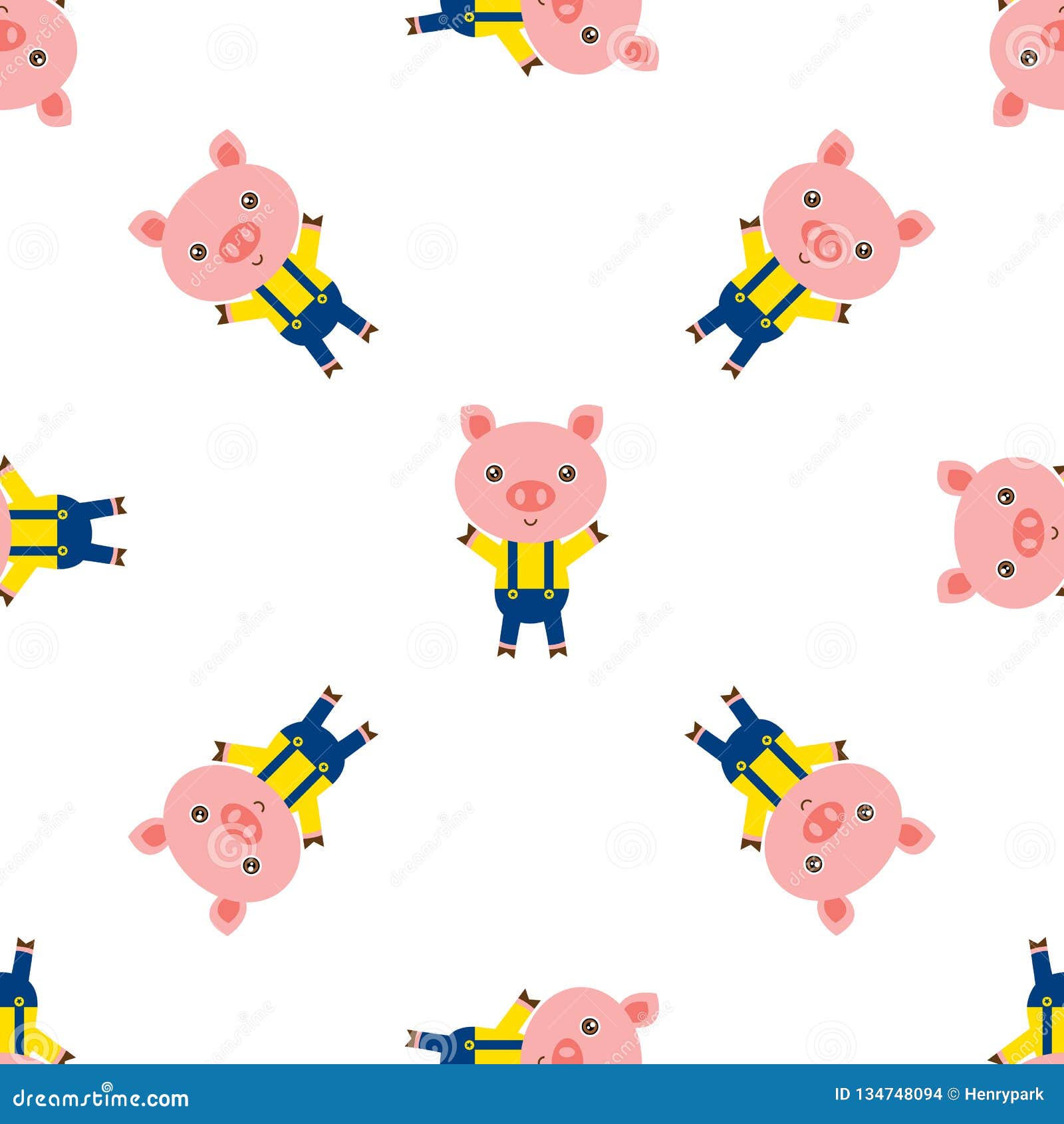 Pig wallpaper pattern stock vector. Illustration of backdrop - 134748094