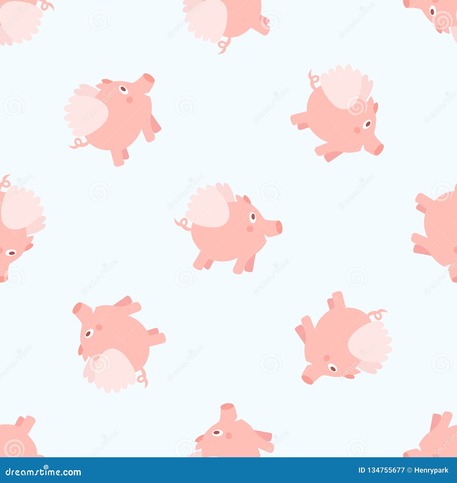 Pig wallpaper pattern stock vector. Illustration of barn - 134755677