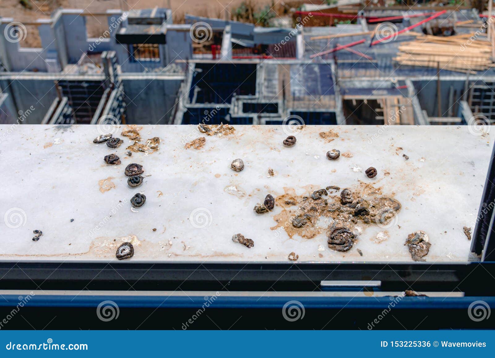 Pigeon Droppings On The Windowsill Royalty-Free Stock Photography ...