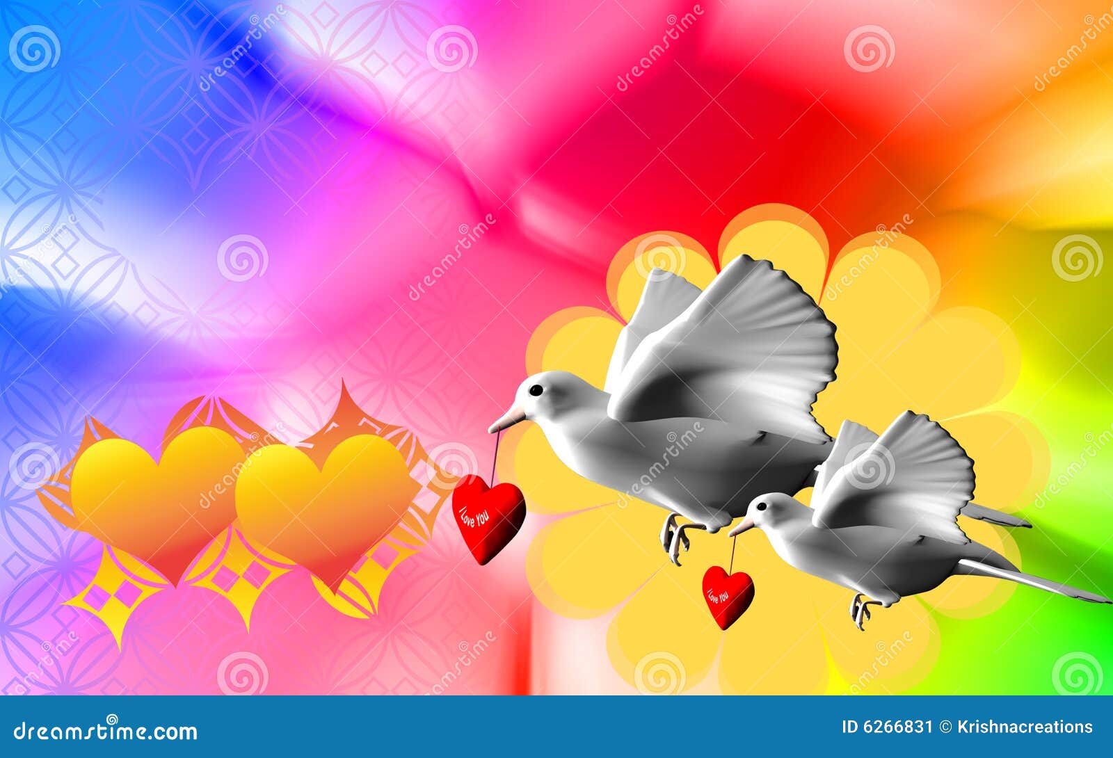 Pigeon and heart stock illustration. Illustration of pigeon - 6266831