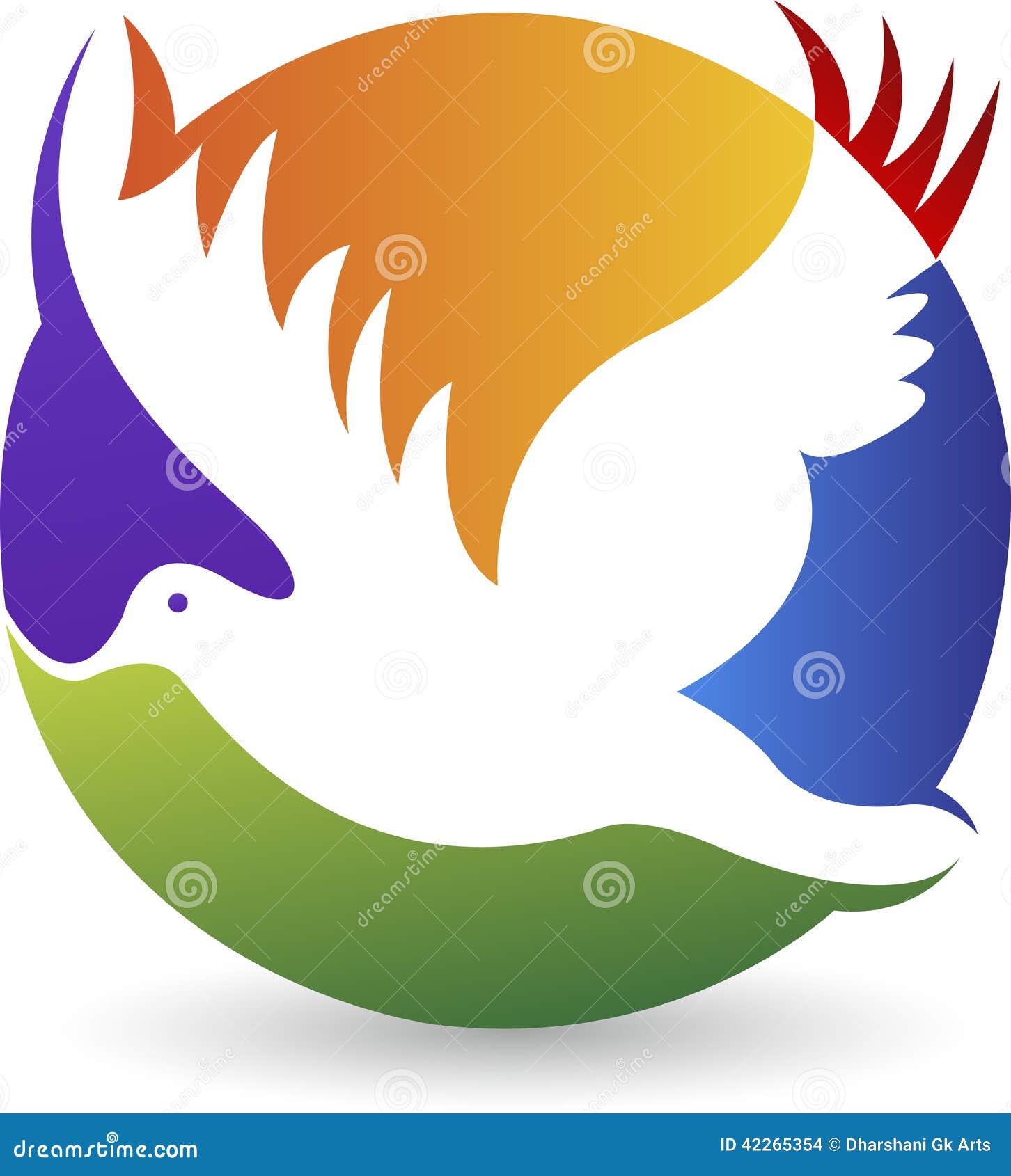 Pigeon Logo Template Vector Illustration | CartoonDealer.com #58374106