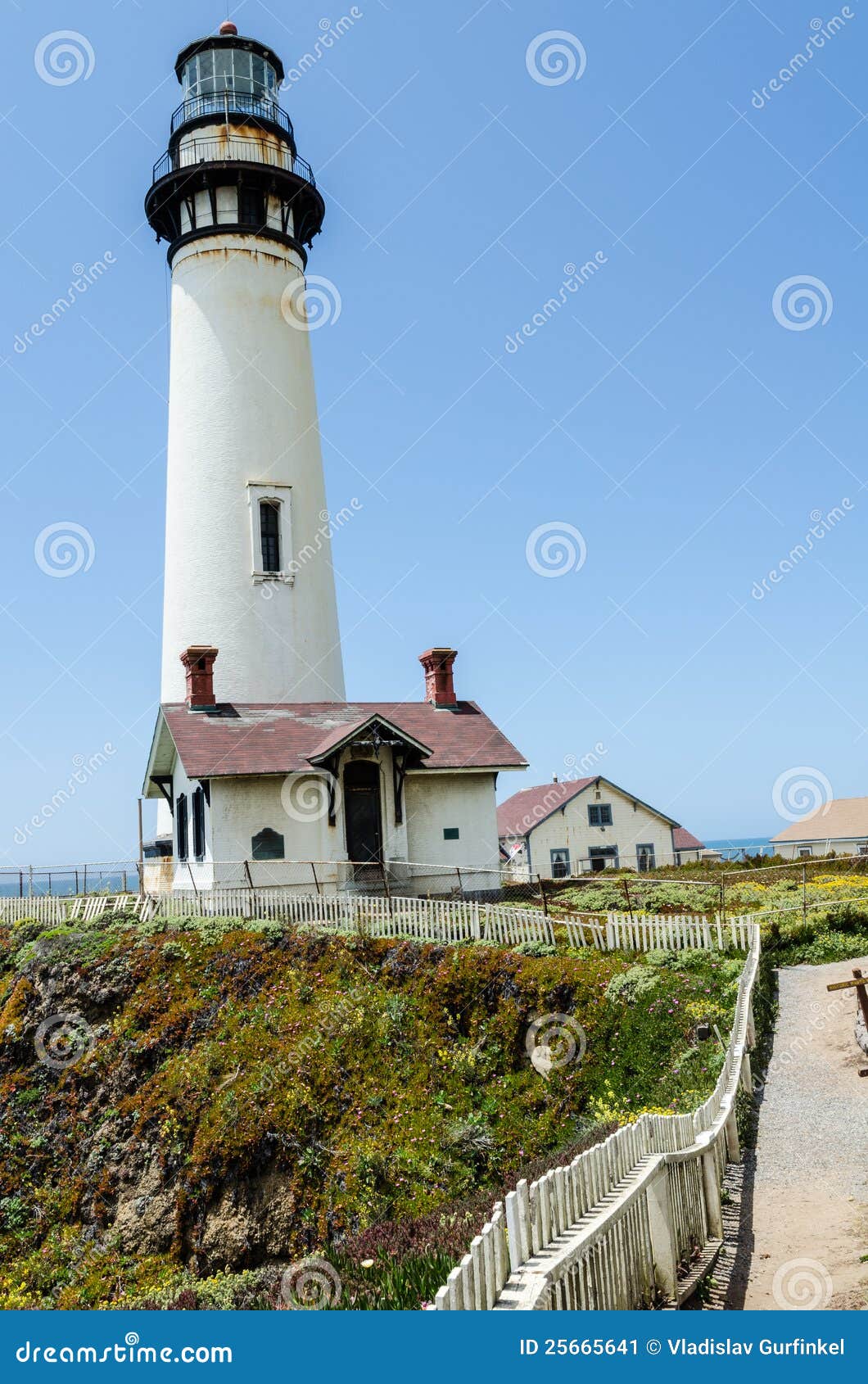 Pigeon Point Lighthouse stock image. Image of bbackground - 25665641