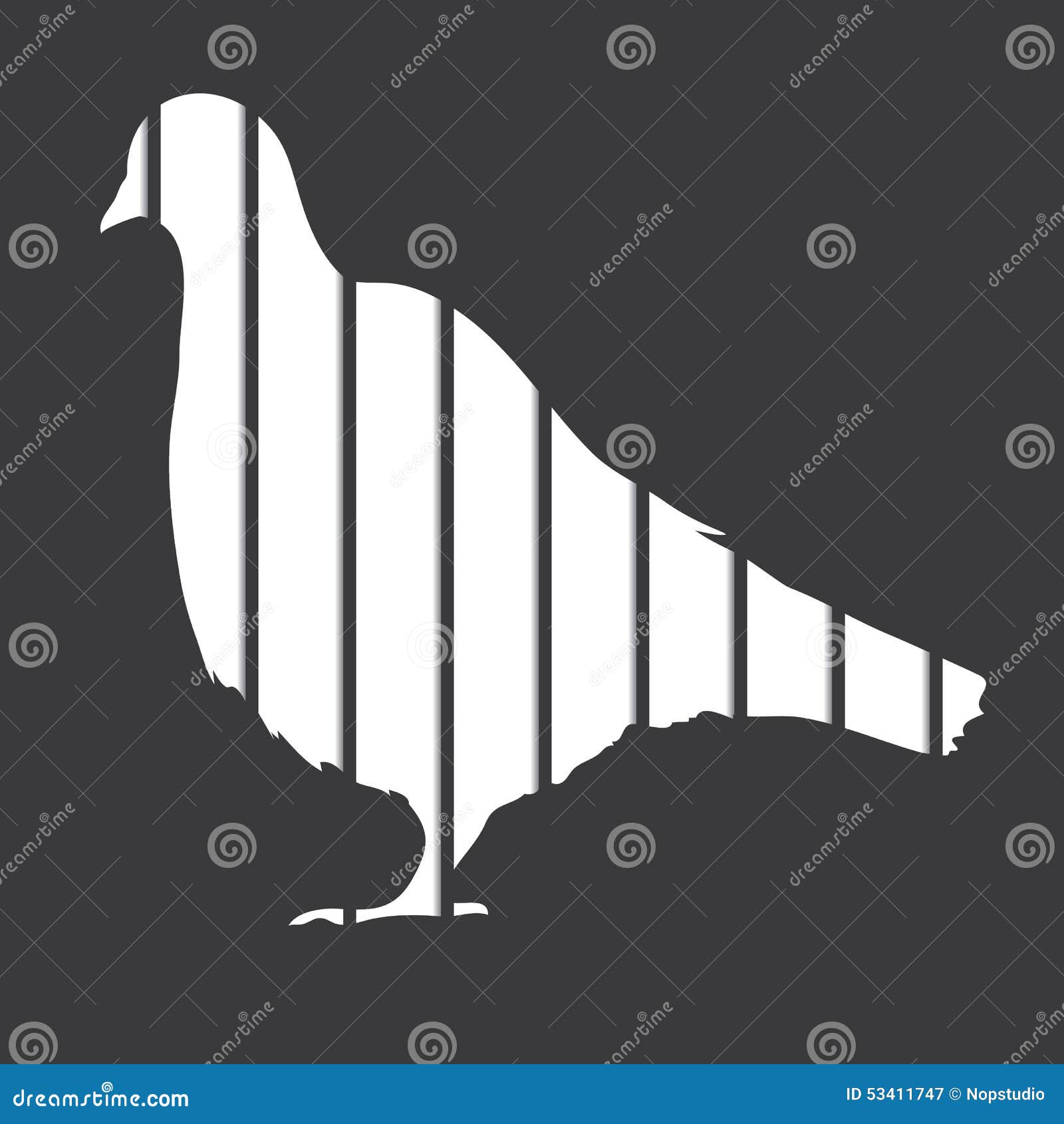 Oppression, Prison And Obstacle Vector Concept. Man Behind Bars. Symbol ...