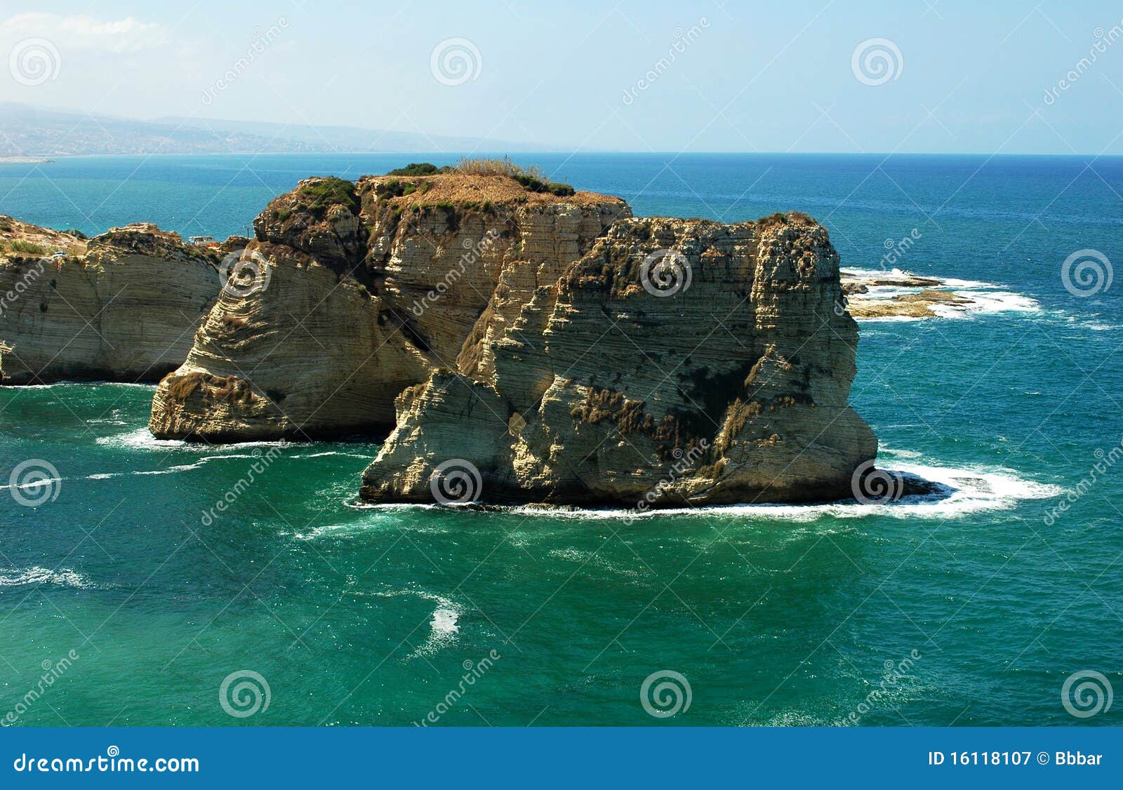 Pigeon Rocks,Beirut Lebanon Stock Image - Image of rocks, pigeon: 16118107
