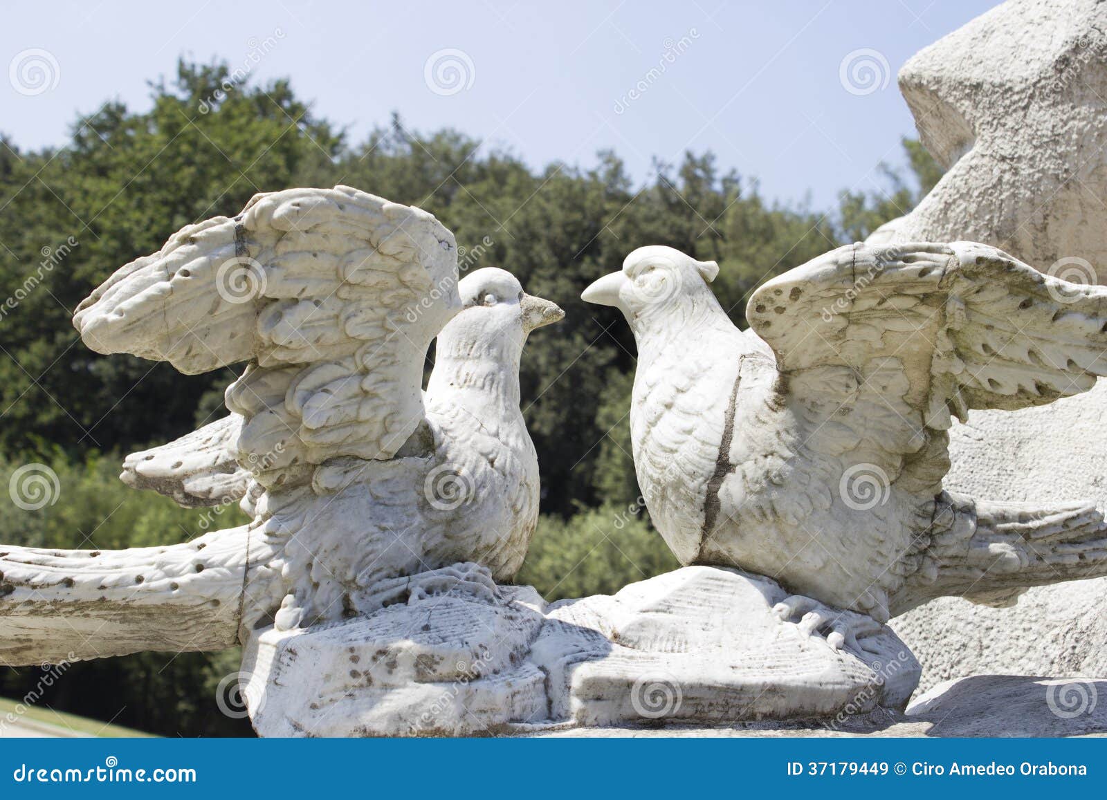Pigeon statue stock image. Image of queen, marble, ancient - 37179449