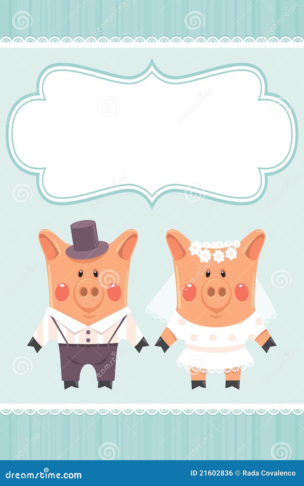 Pig Married Cartoon Background Stock Illustrations – 6 Pig Married ...