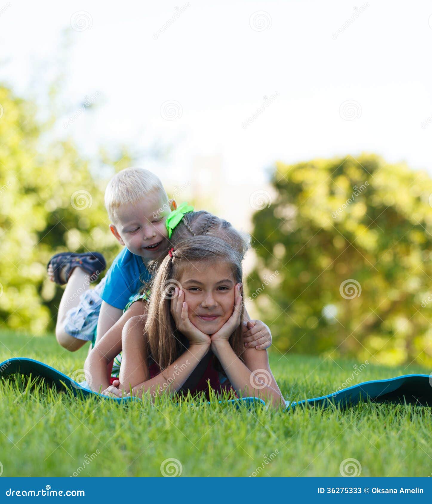Piggy Back Ride stock image. Image of hair, children - 36275333