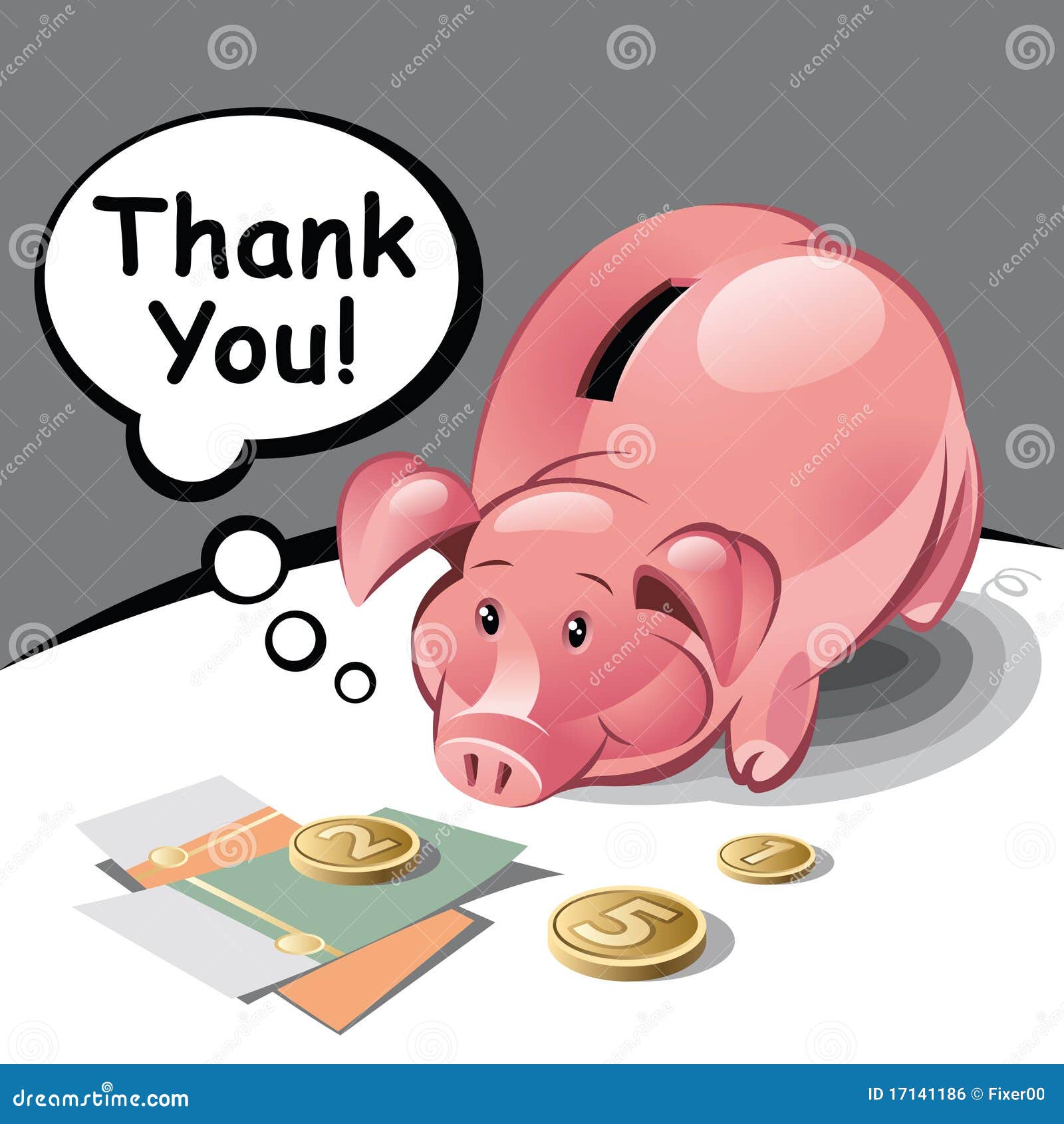 Piggy Bank stock vector. Illustration of donation, template - 17141186