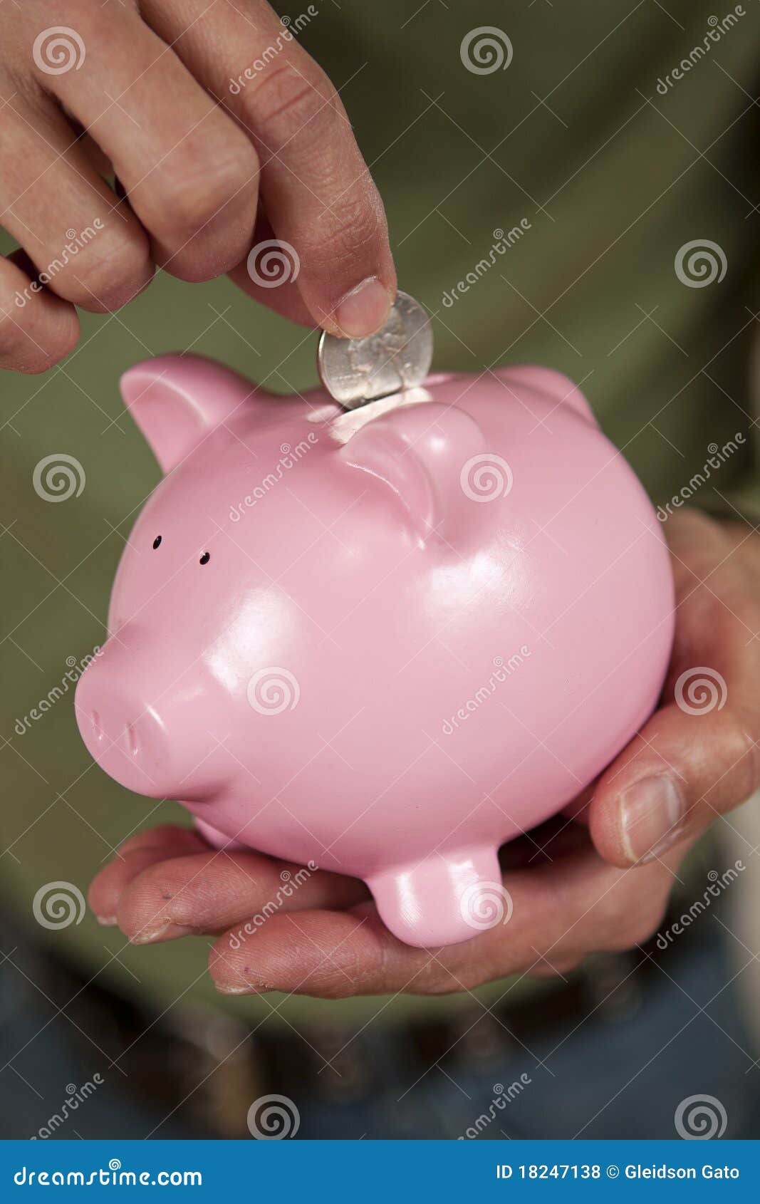 Piggy Bank stock photo. Image of piggy, savings, quarters - 18247138
