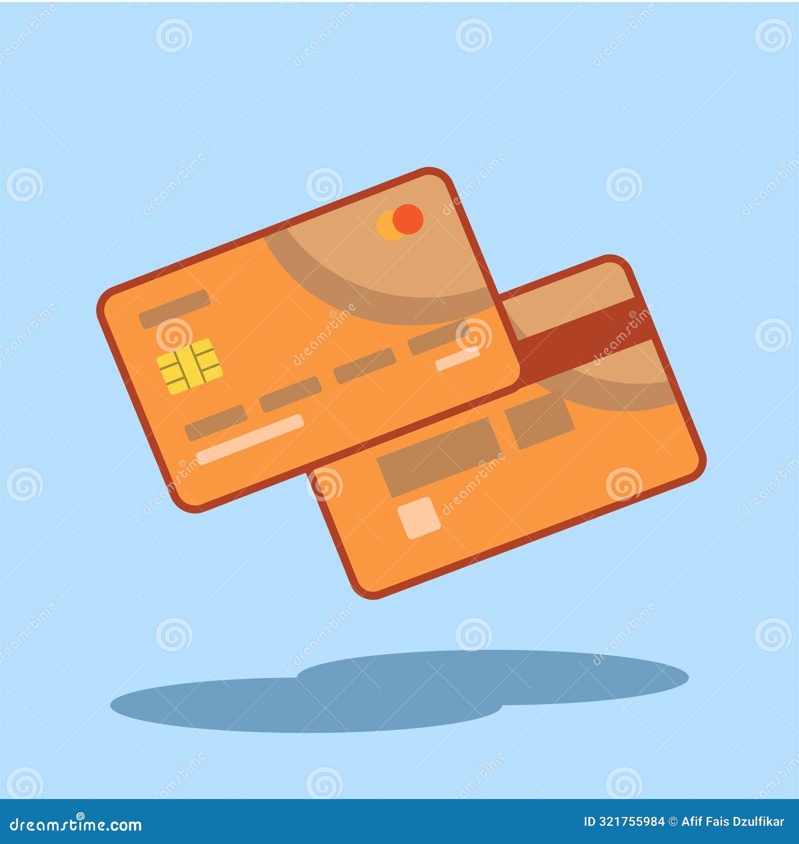 Vector Cartoon Credit Card Illustration Vector for Designs Stock Vector ...