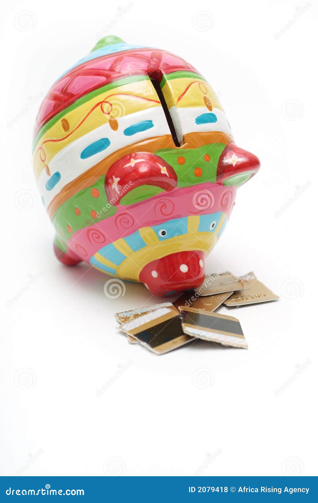 Piggy bank eating credit 2 stock photo. Image of retail - 2079418