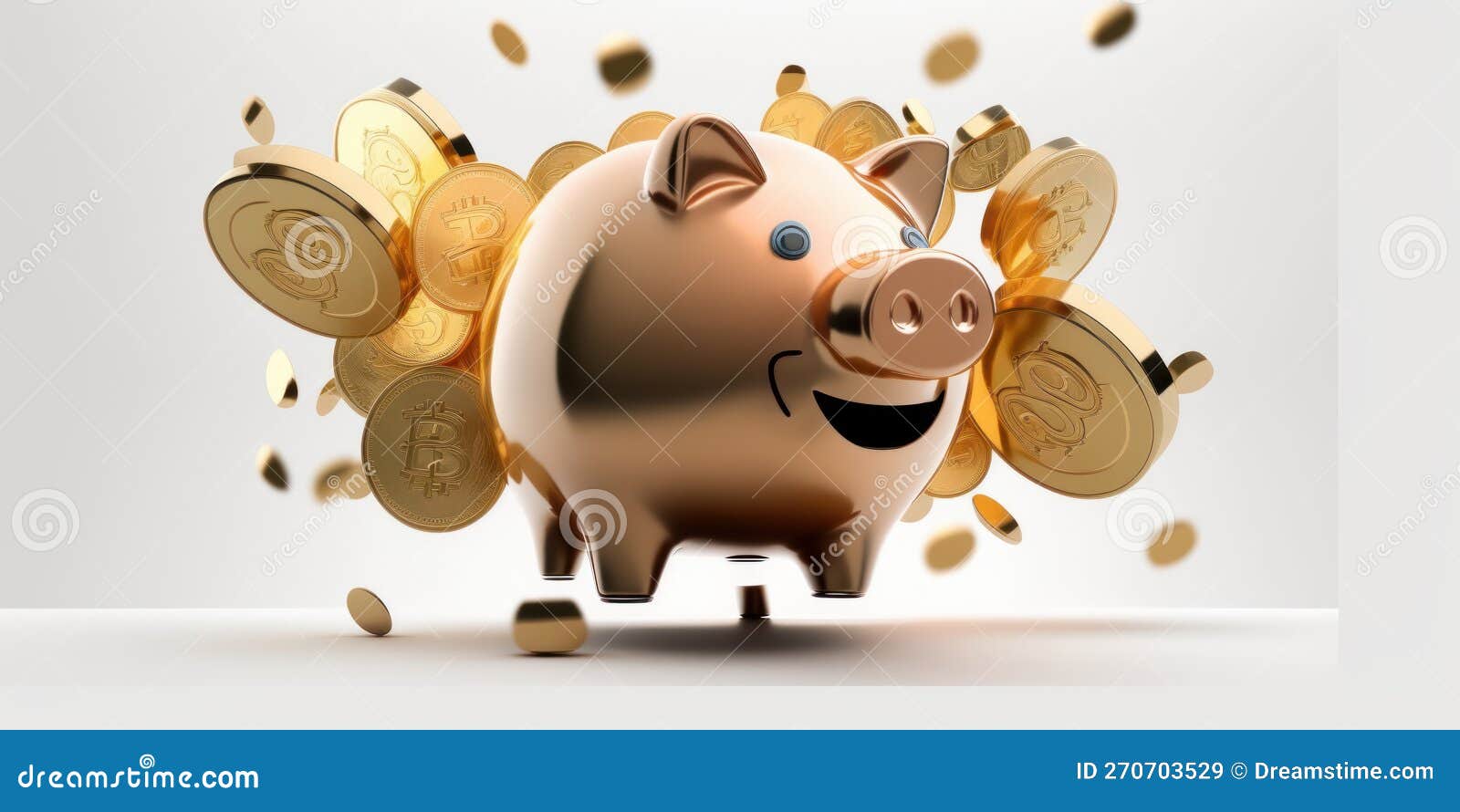 Piggy bank exploding stock image. Image of exploding - 270703529