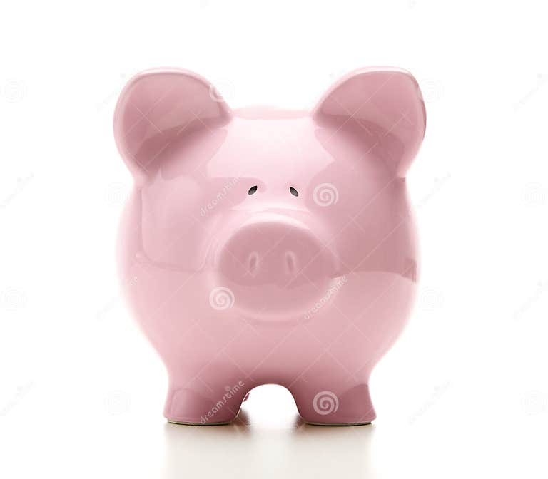 Piggy bank front view stock photo. Image of home, investment - 22456648