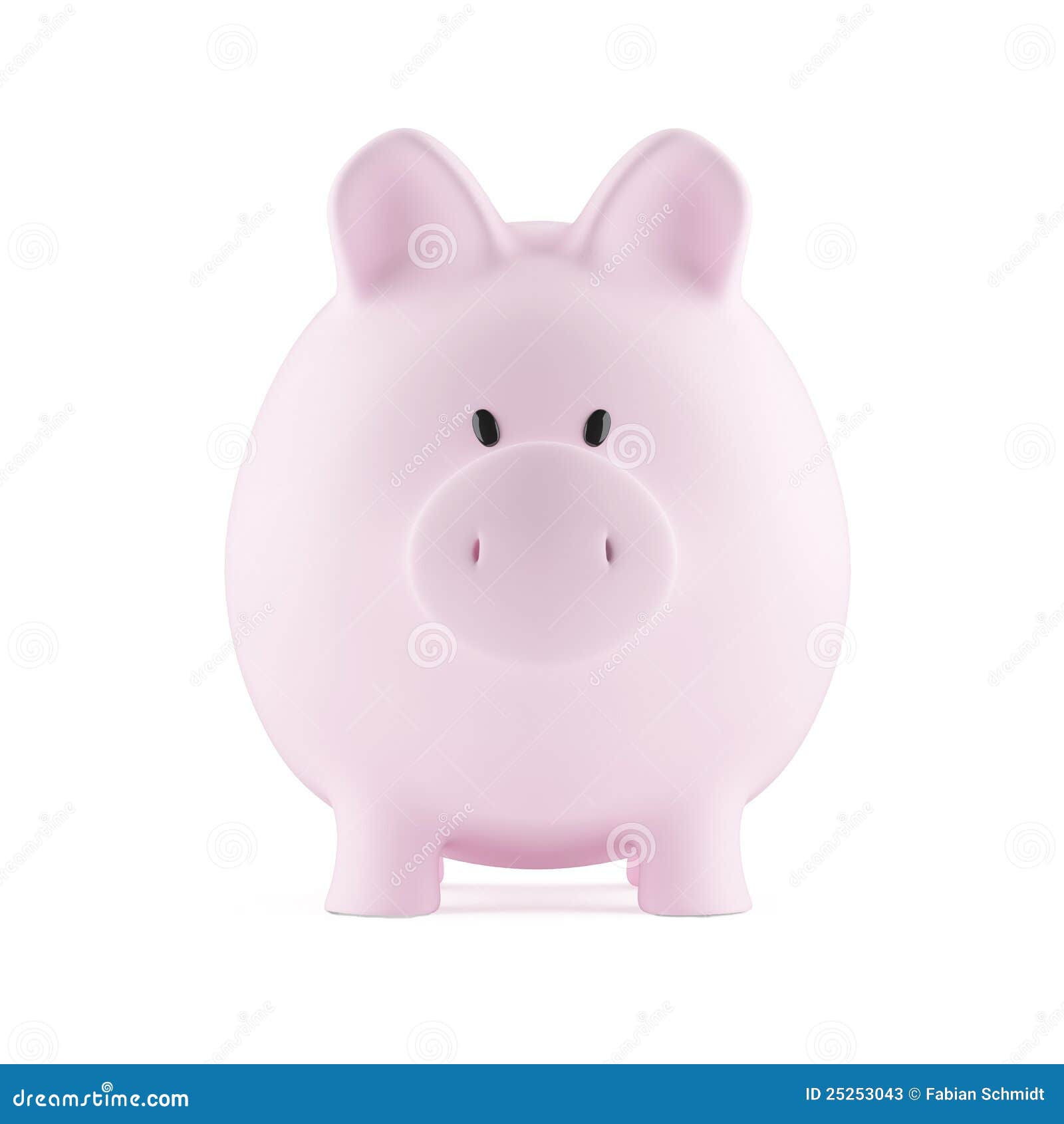 Piggy bank front view stock image. Image of piggy, savings - 25253043