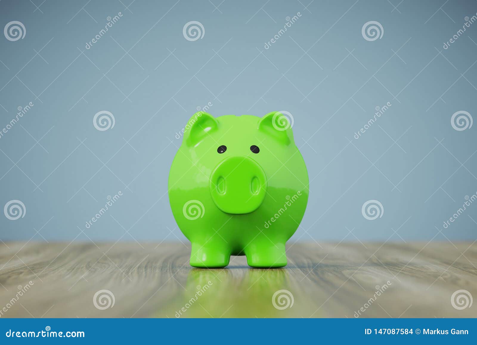 Piggy bank green stock illustration. Illustration of currency - 147087584