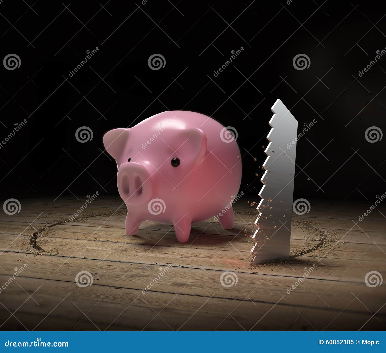 Piggy bank robbery stock illustration. Illustration of house - 60852185