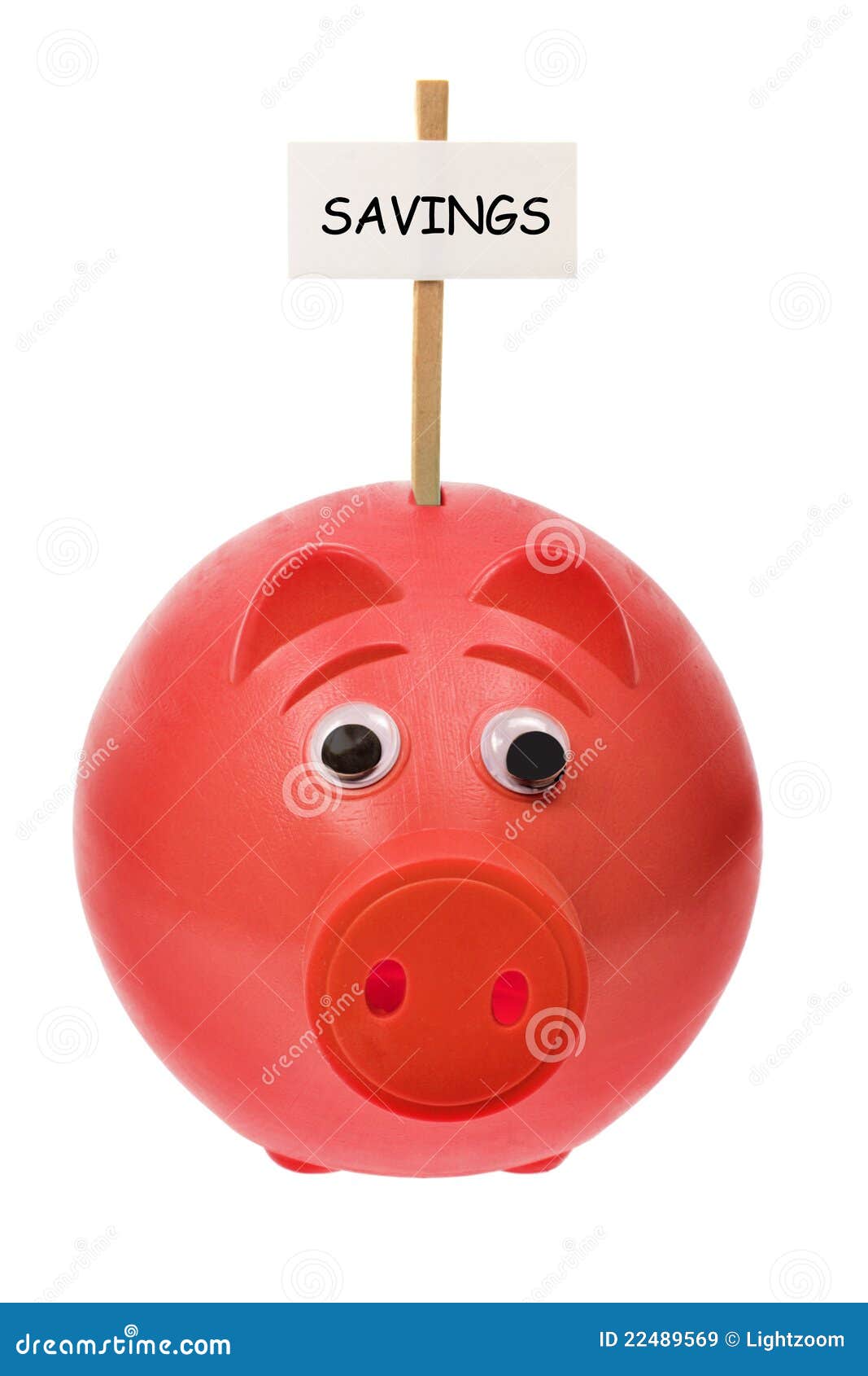 Piggy Bank with Sign Board stock image. Image of shot - 22489569
