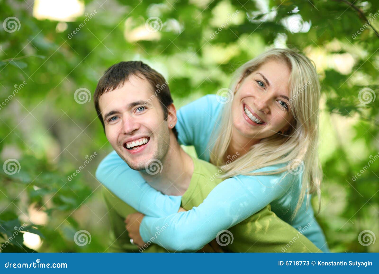 Piggyback stock image. Image of hair, female, green, date - 6718773
